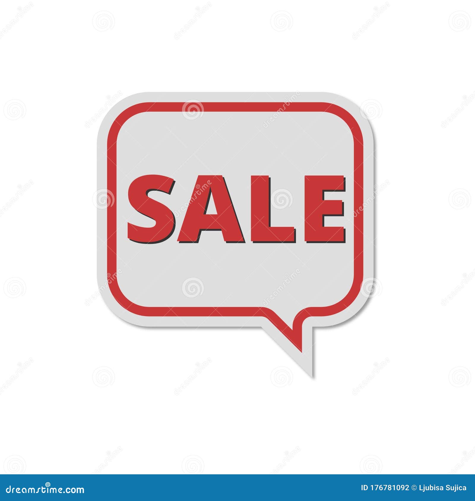 Signo de venta ilustración del vector. Ilustración de negocios - 176781092