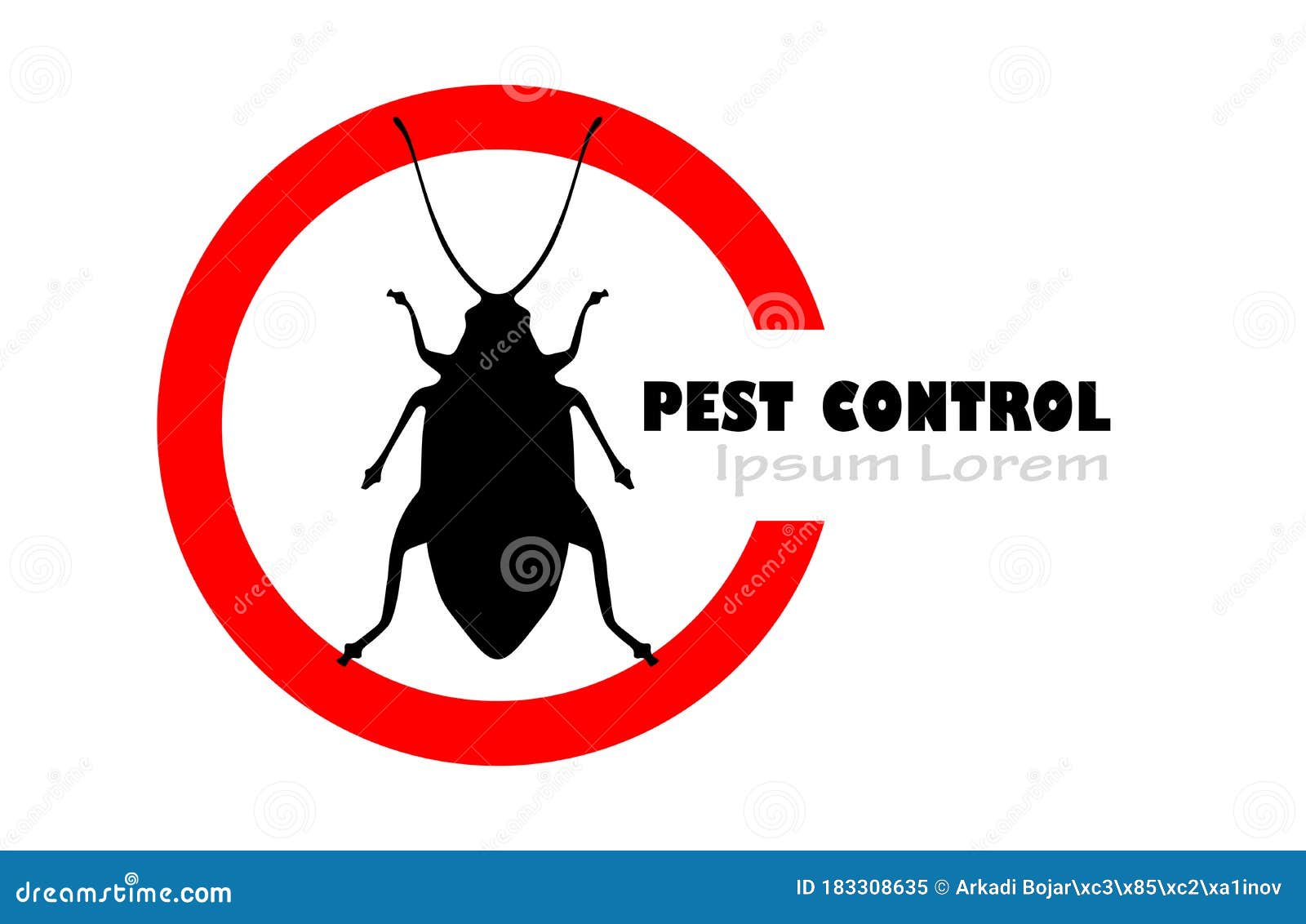 Signo Vectorial De Control De Plagas Ilustración del Vector ...