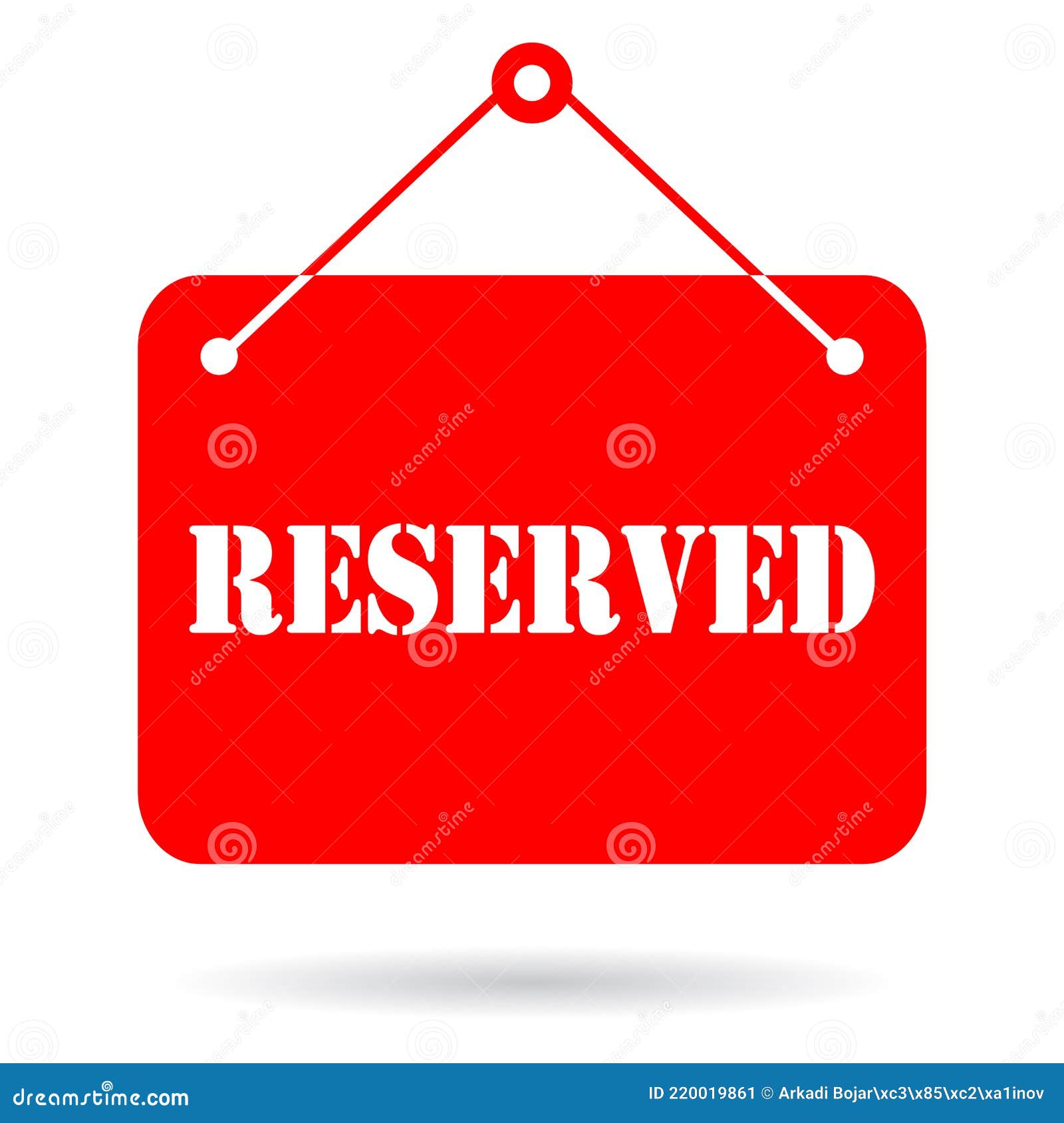 Signo vectorial reservado ilustración del vector. Ilustración de ...