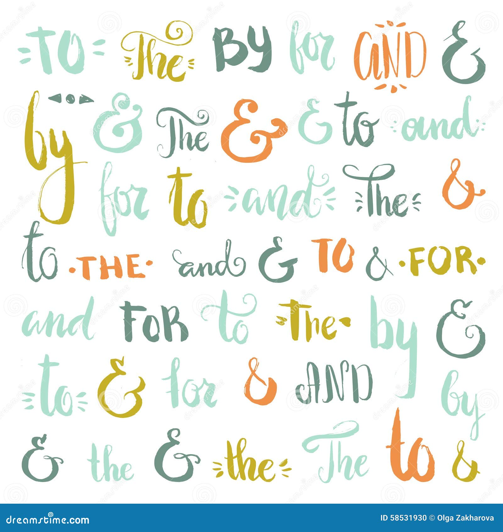 Signo "&" y lemas ilustración del vector. Ilustración de bosquejado ...