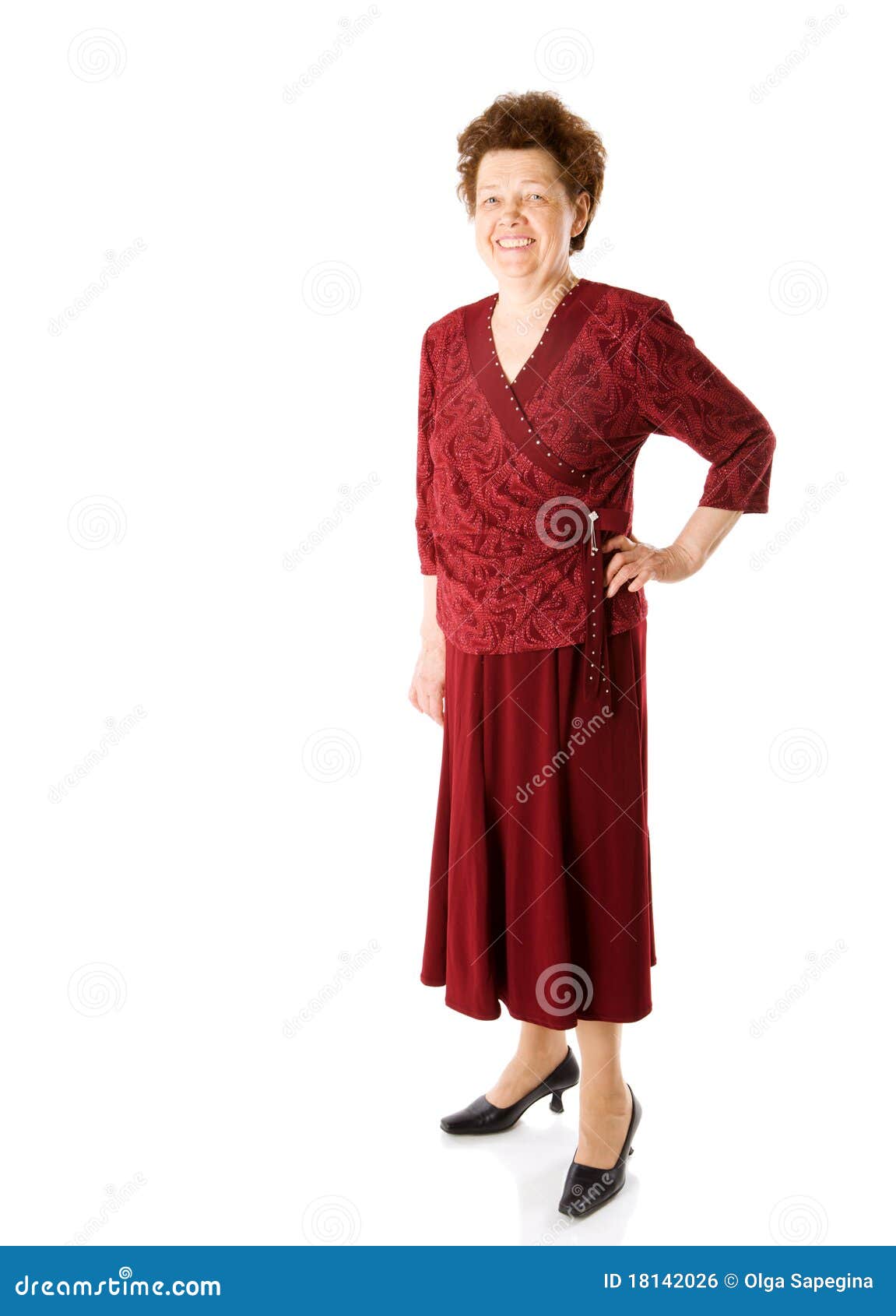 Signora anziana felice fotografia stock. Immagine di casuale - 18142026