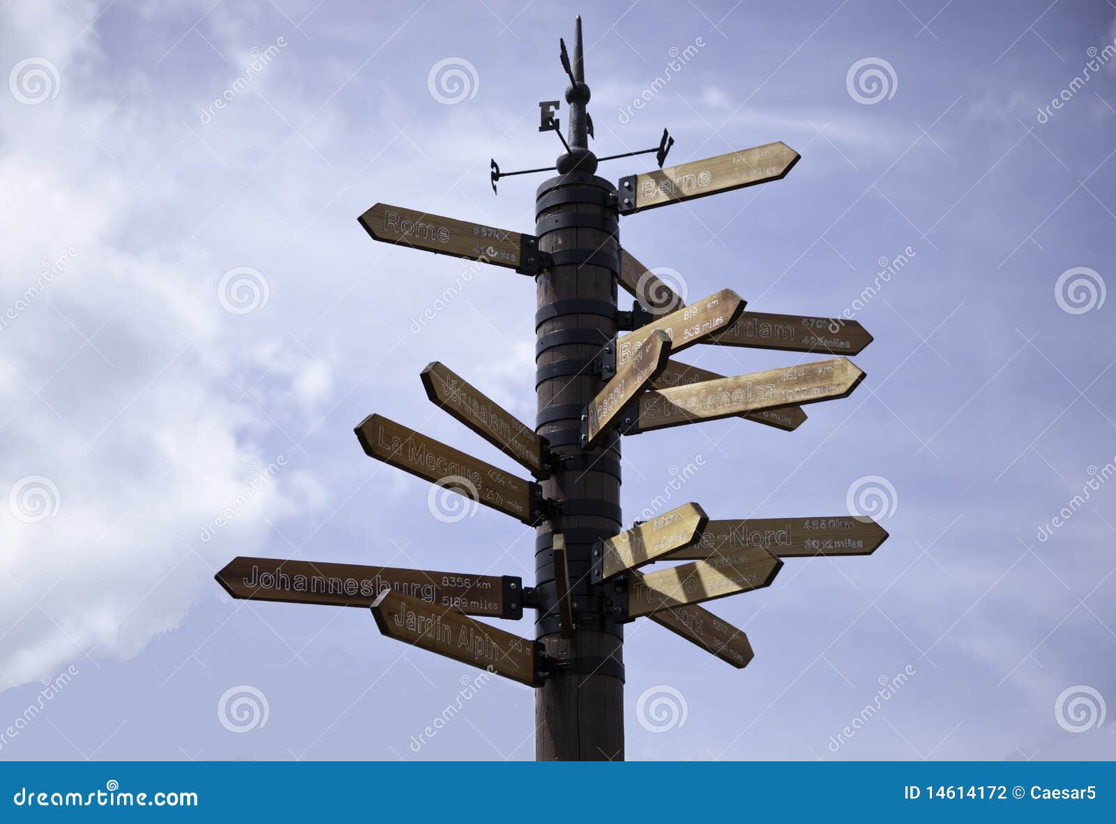 Signpost stock photo. Image of directional, information - 14614172