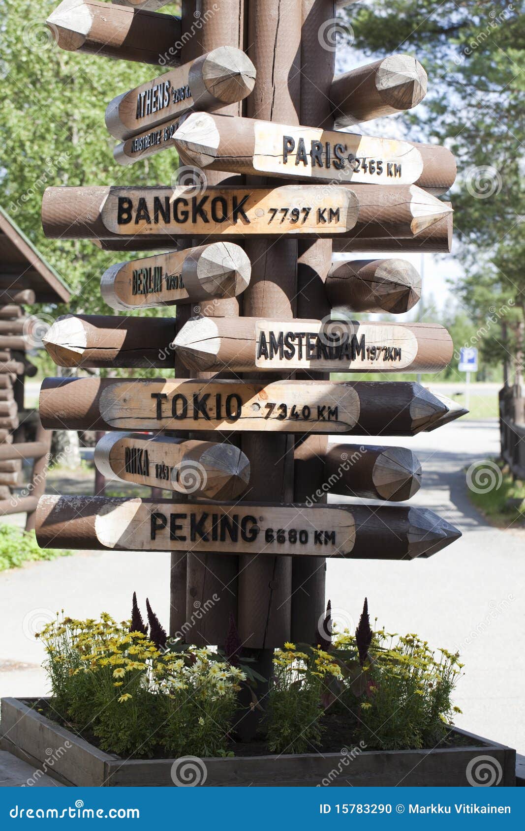 Signpost stock photo. Image of tourism, arctic, lapland - 15783290