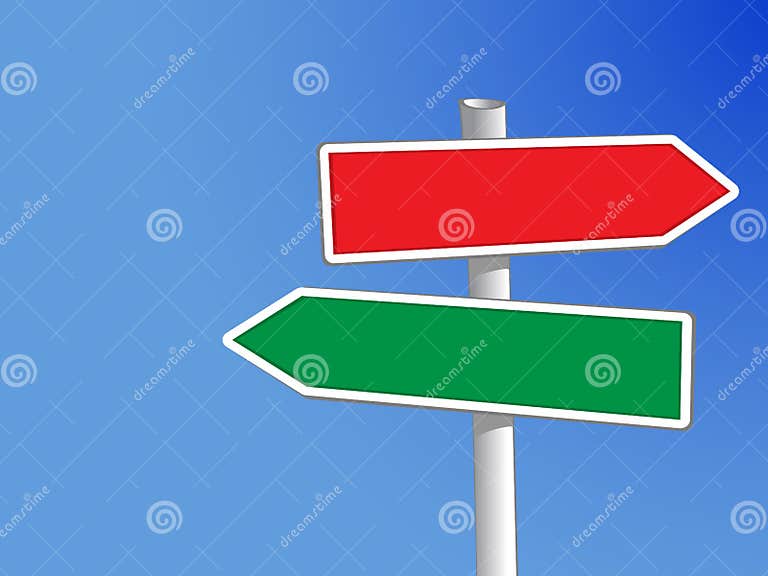 Signpost 2 stock vector. Illustration of editable, pointer - 6178324