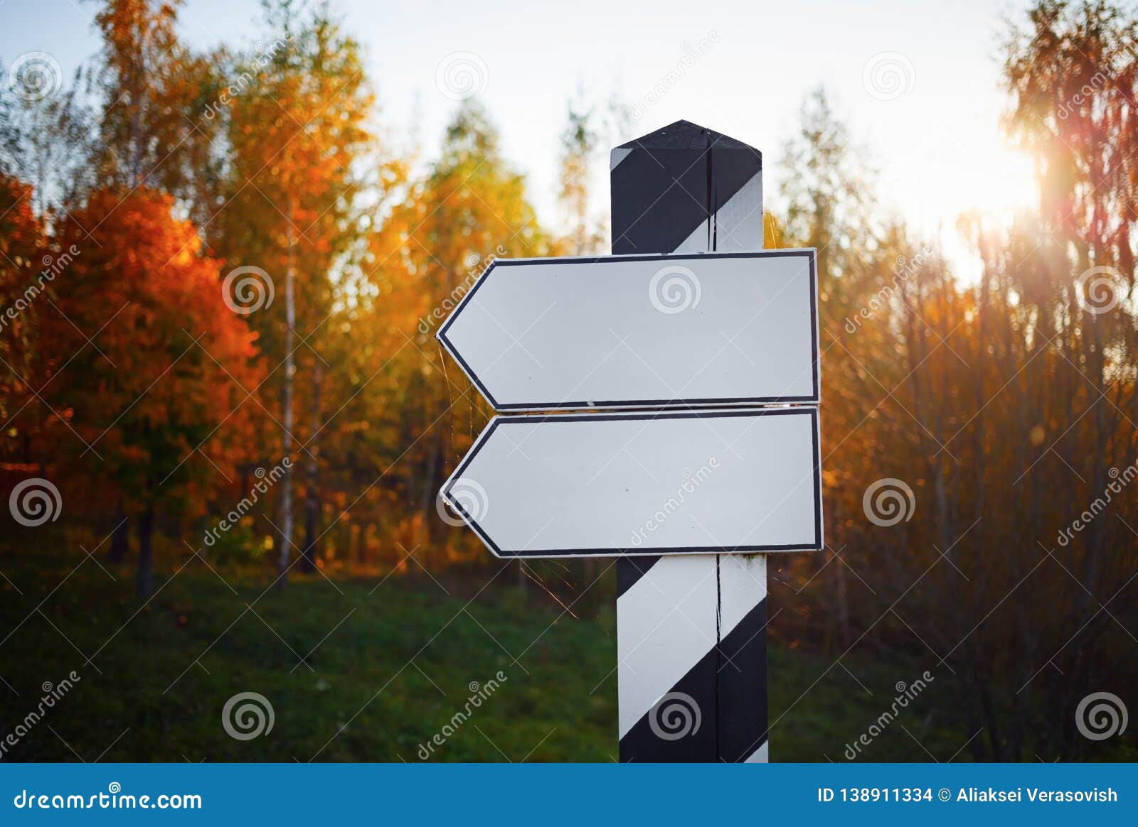 Signpost stock photo. Image of guide, choice, post, mockup - 138911334