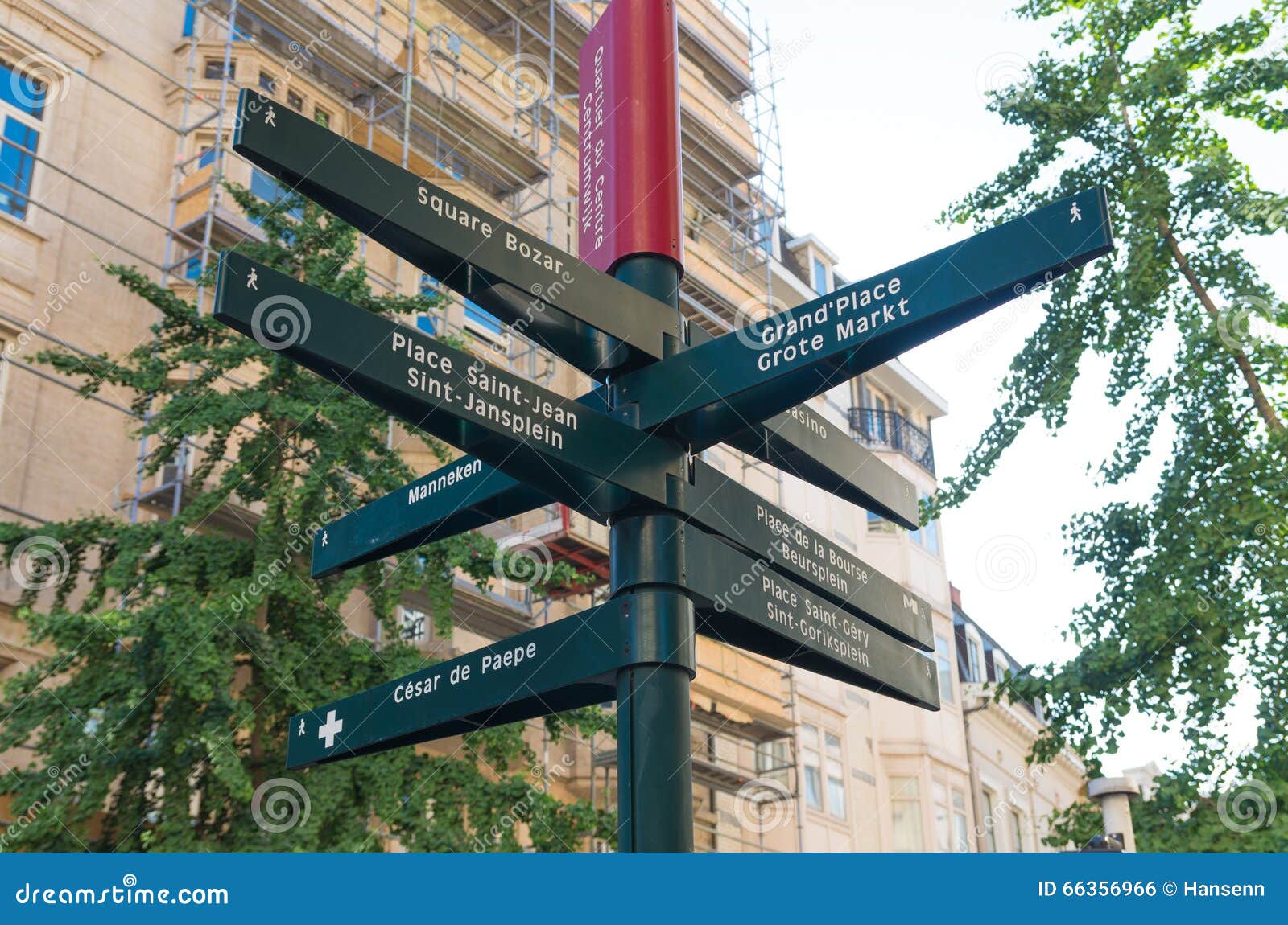 Signpost in brussels stock photo. Image of point, look - 66356966