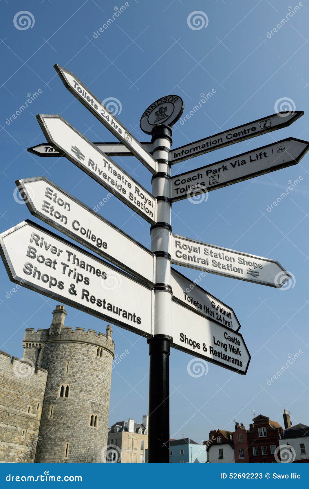 Signpost editorial stock photo. Image of england, windsor - 52692223