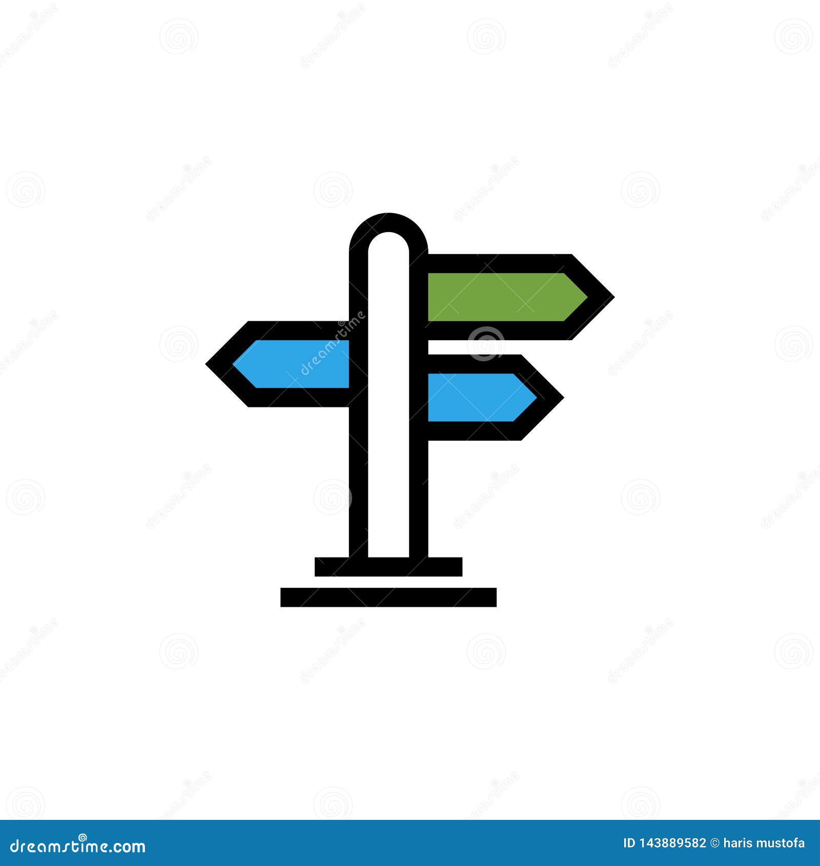 Signpost Graphic Design Template Vector Isolated Stock Vector ...