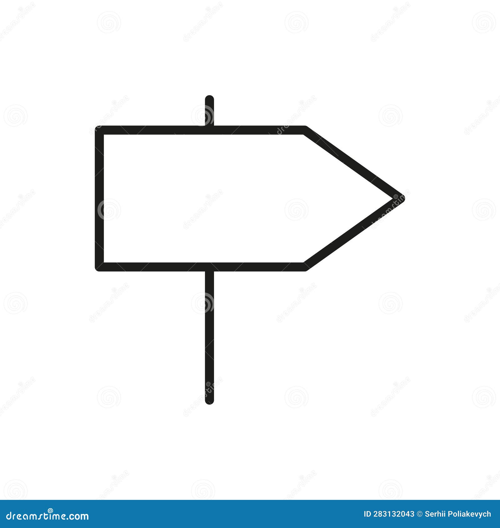 Signpost Guide Direction Icon. Pointer Crossroad. Arrow Road Sign ...
