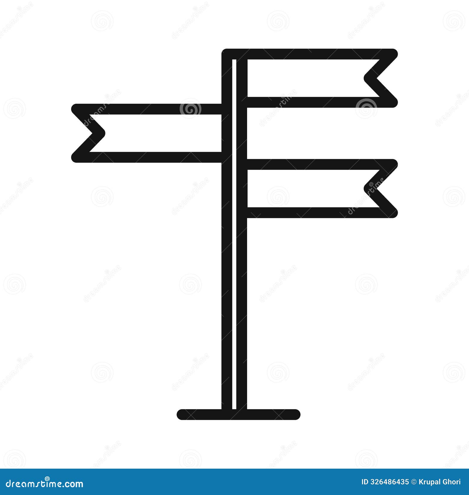 Signpost Icon Black Line Art Vector Stock Illustration - Illustration ... Signpost Icon Black Line Art Vector Stock Illustration - Illustration ...