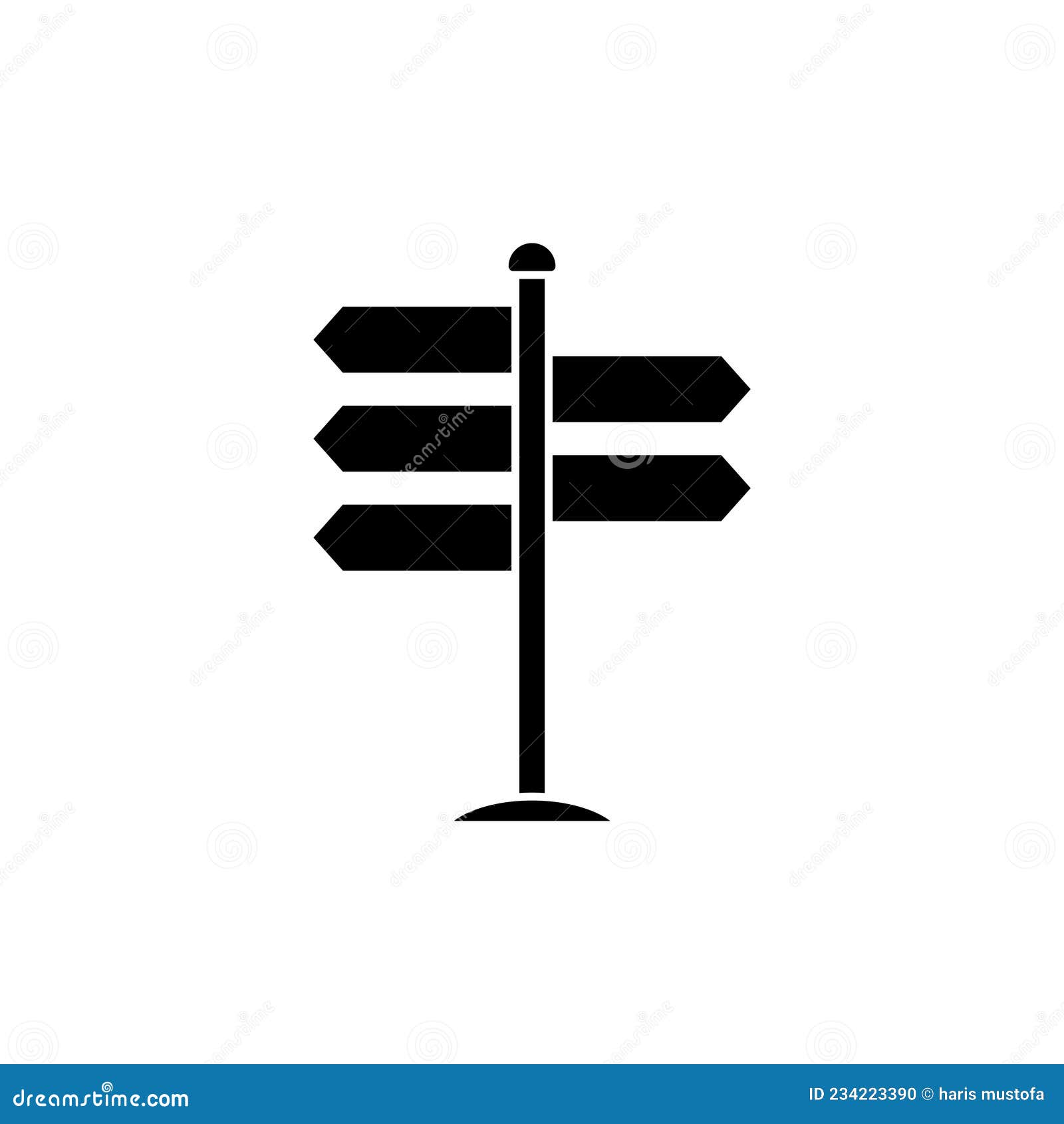 Signpost Icon Design Template Vector Isolated Illustration Stock Vector ...