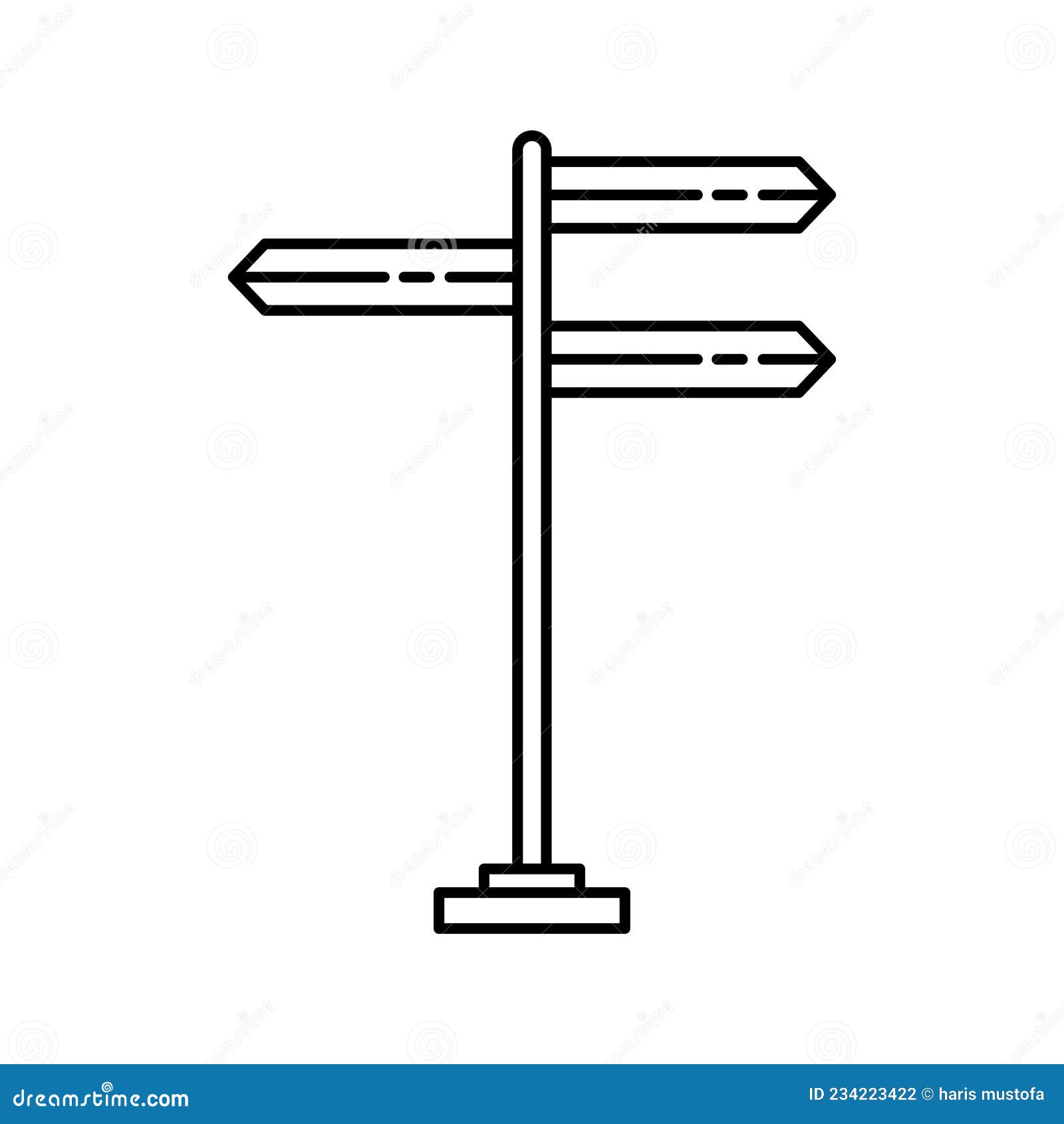 Signpost Icon Design Template Vector Isolated Illustration Stock ...