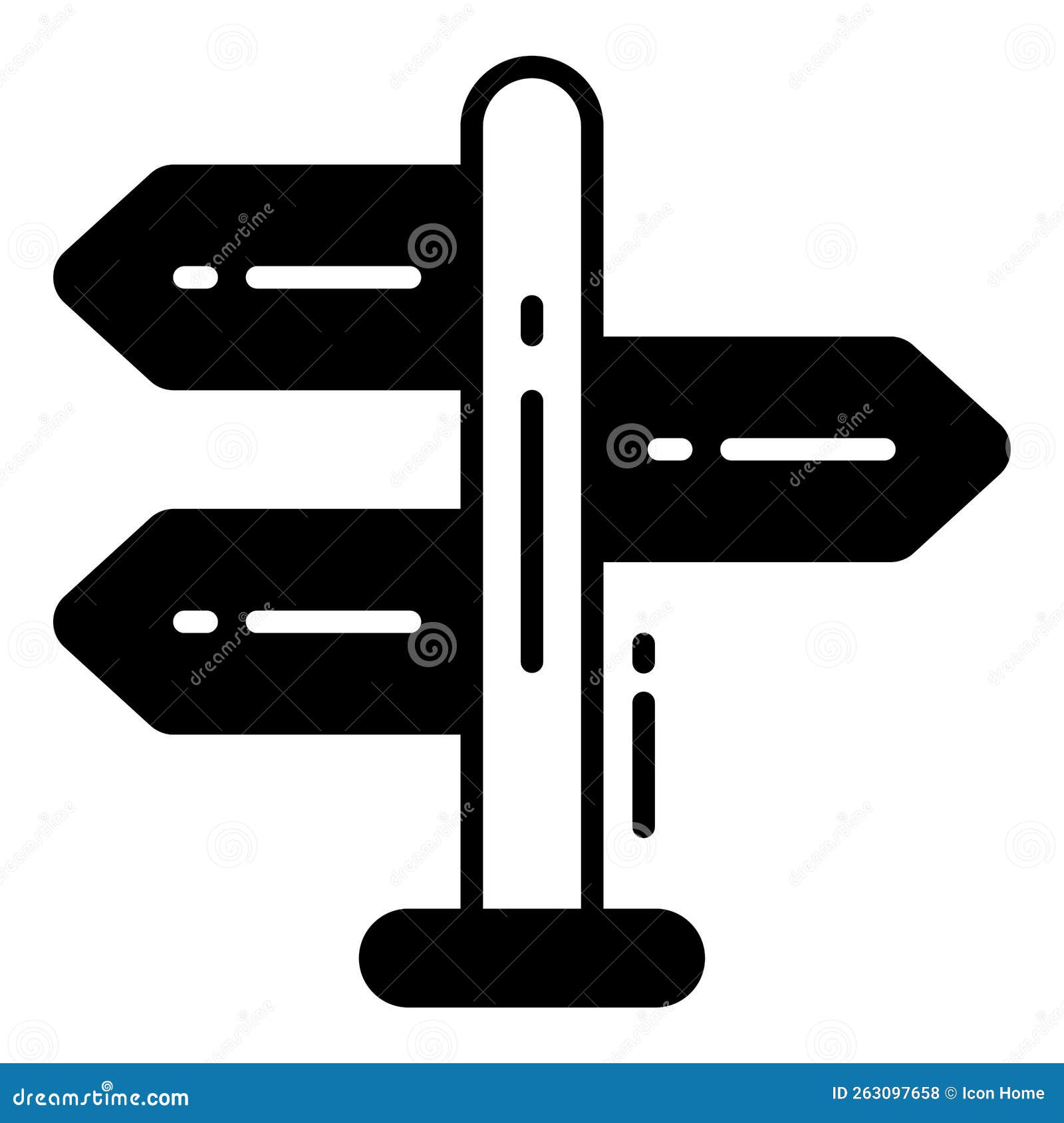 Signpost Icon Related Map Location and Navigation Black Icon. Traffic ...