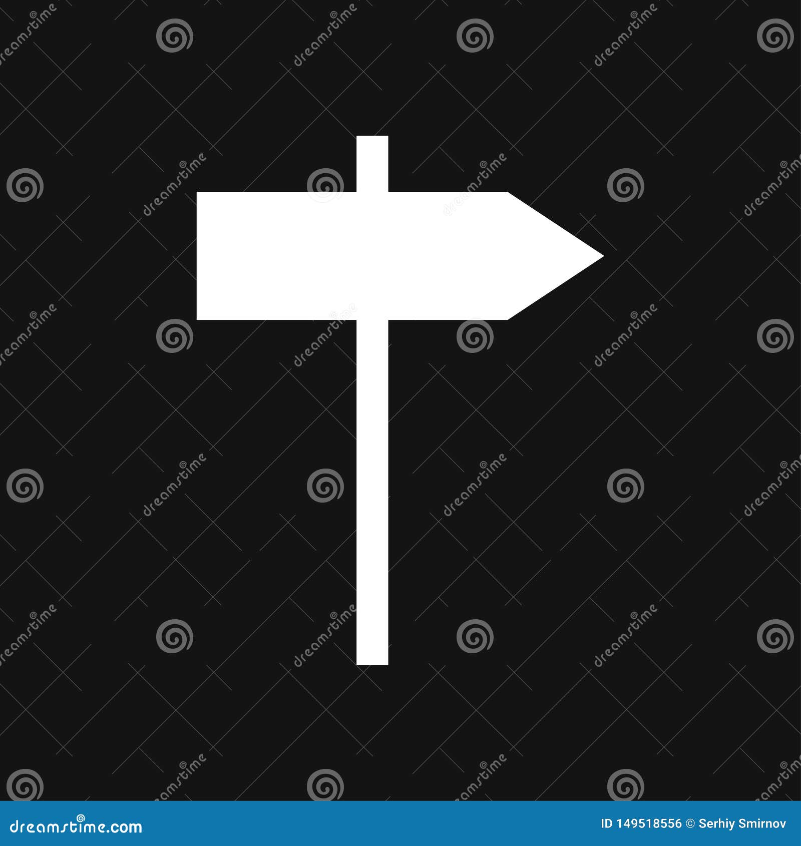 Signpost Icon Vector Sign Symbol for Design Stock Illustration ...