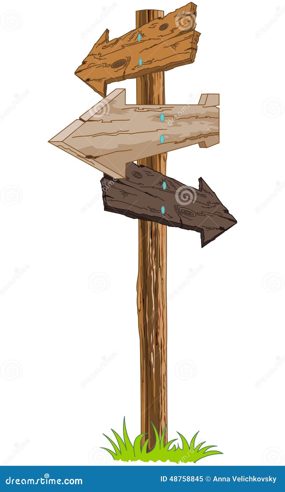 Signpost stock vector. Illustration of clipart, fashioned - 48758845