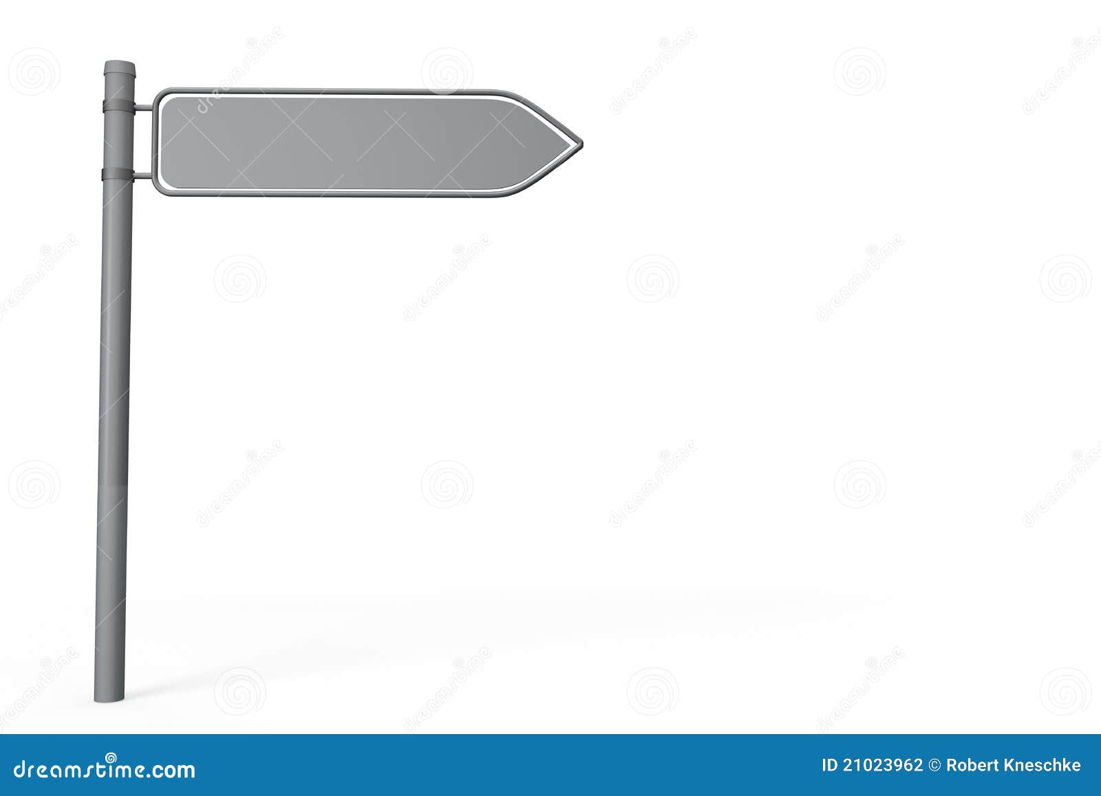 Signpost Pointing To the Right Stock Illustration - Illustration of ...