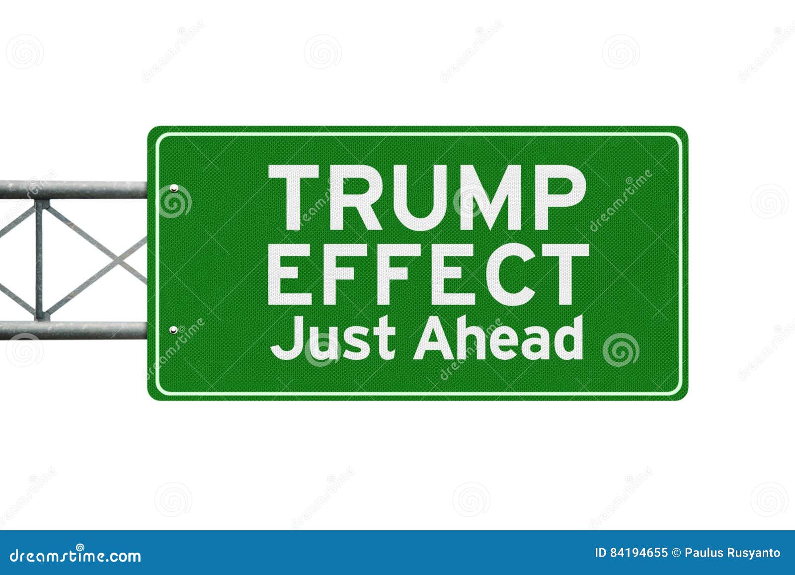 Signpost with Text of Trump Effect Editorial Image - Image of ...