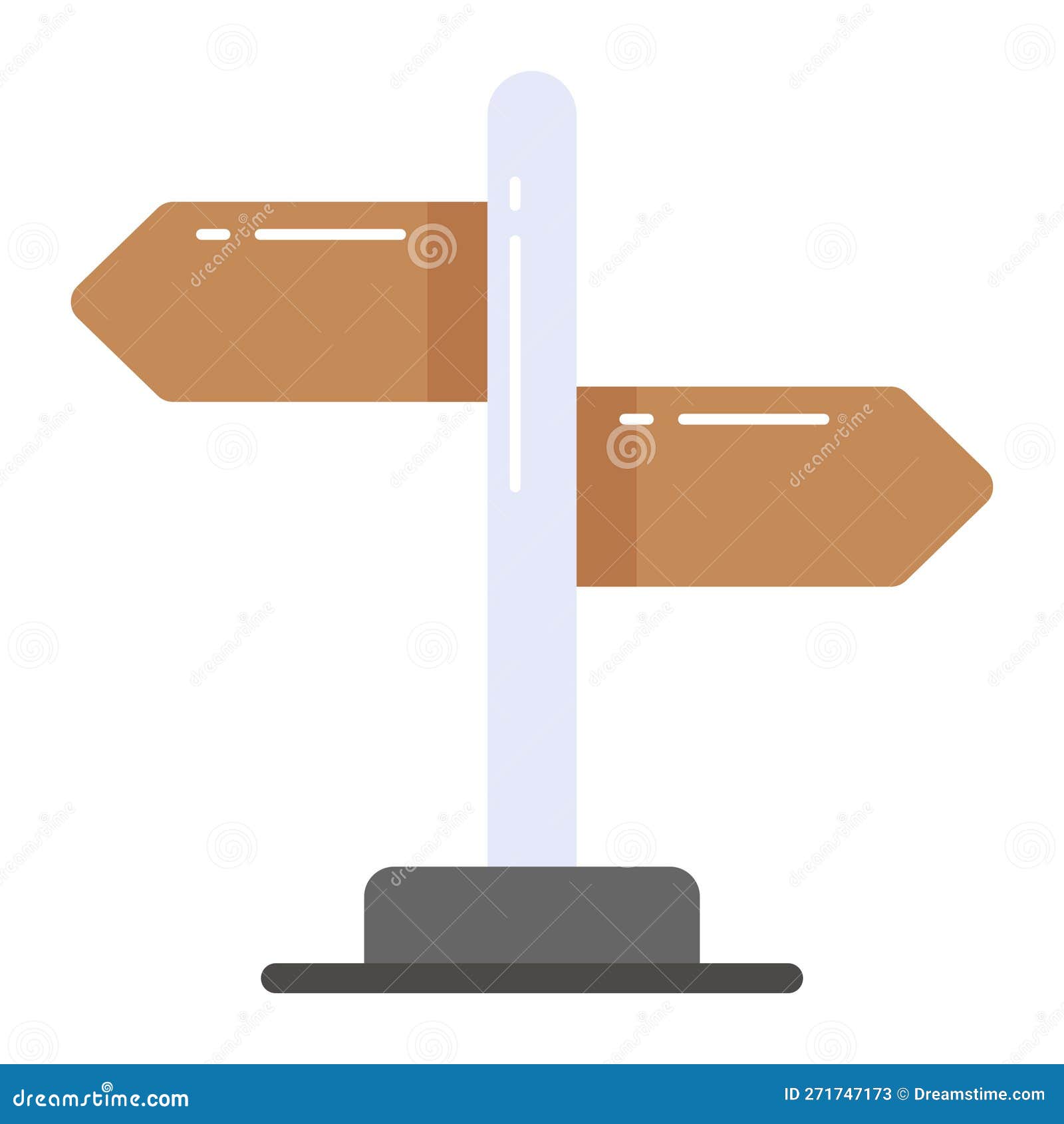 Signpost Vector Neumorphic Icon, Direction Arrow Symbol. Simple ...