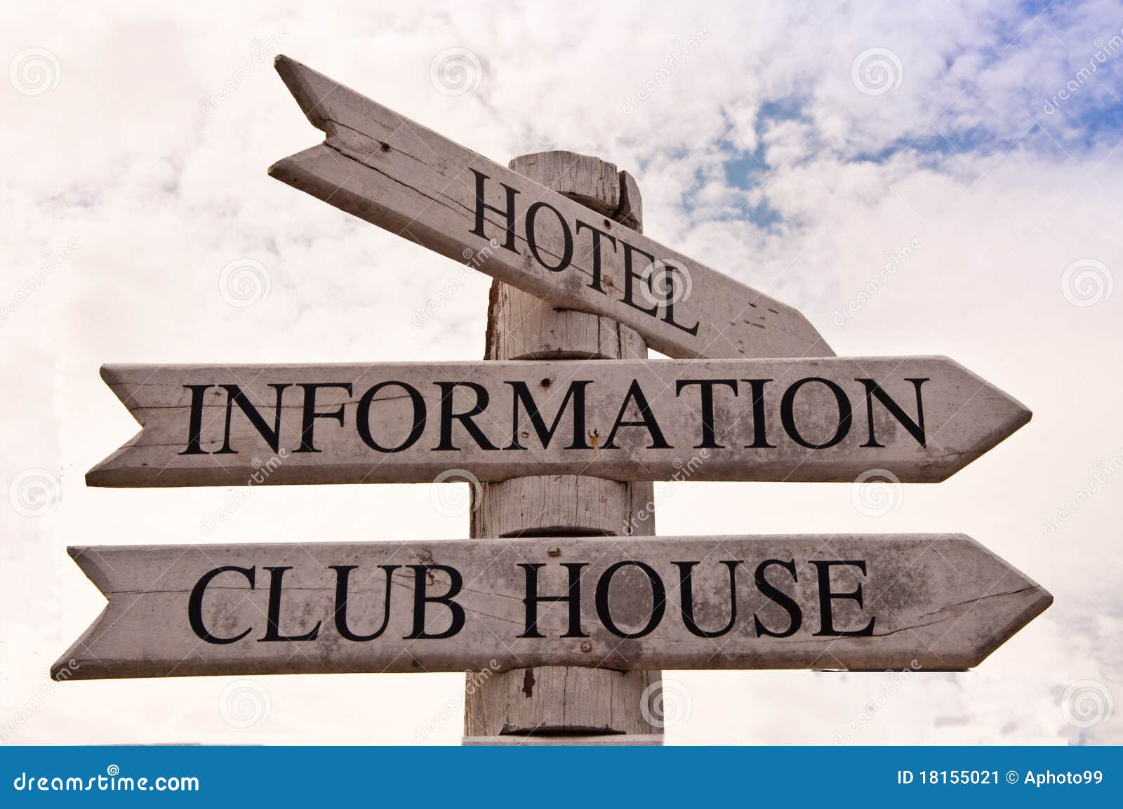 Signpost with the word. stock image. Image of point, support - 18155021