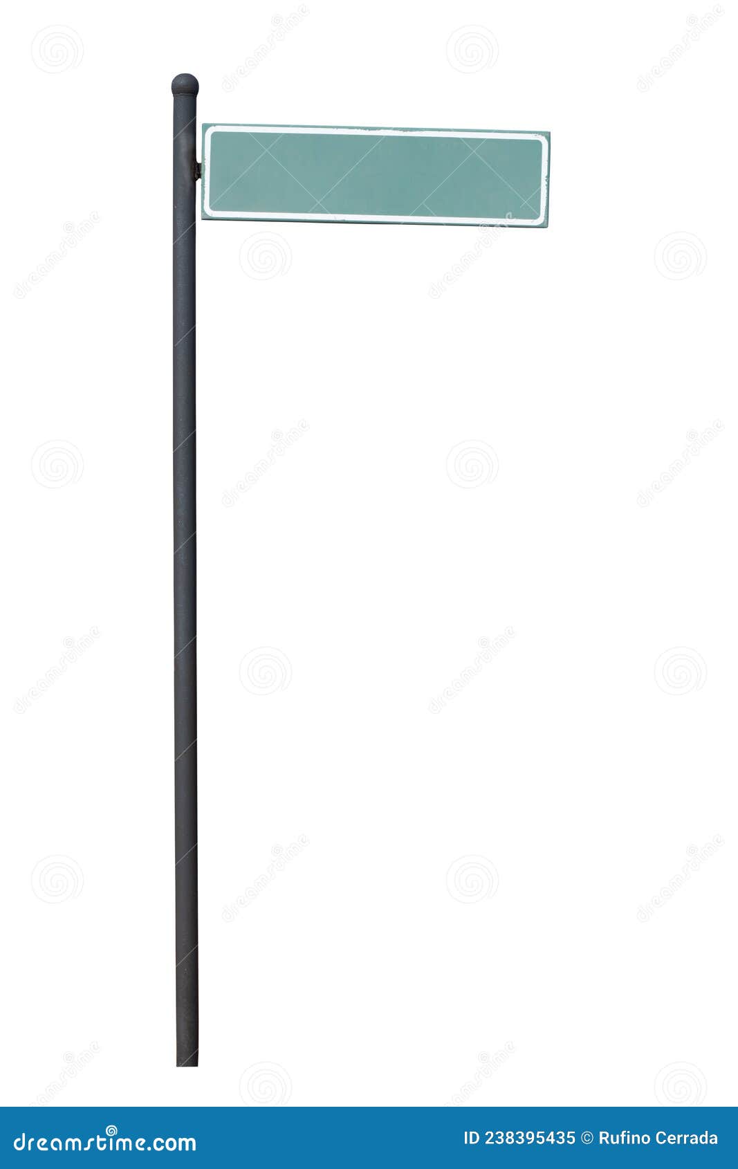 Signposting of a Street. Rectangular Sign on a Metal Stick Stock Image ...