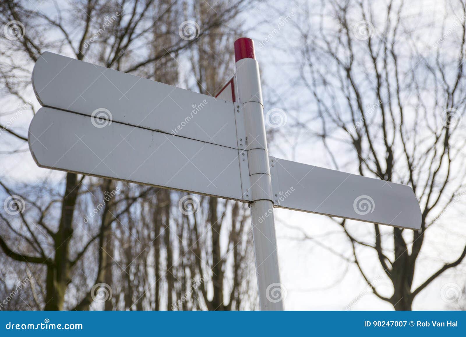 Signpostnpointing in Three Different Directions Stock Image - Image of ...