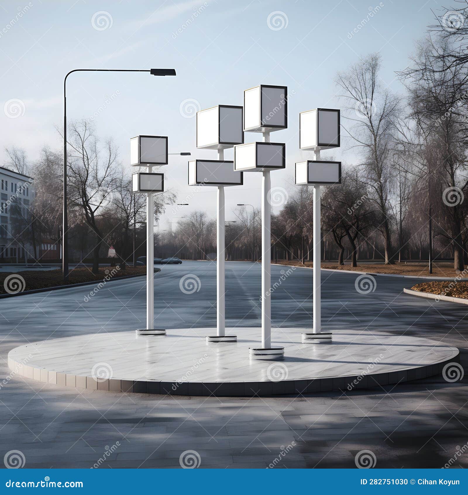 Signposts Aiding Drivers with Precise Directions Stock Illustration ...