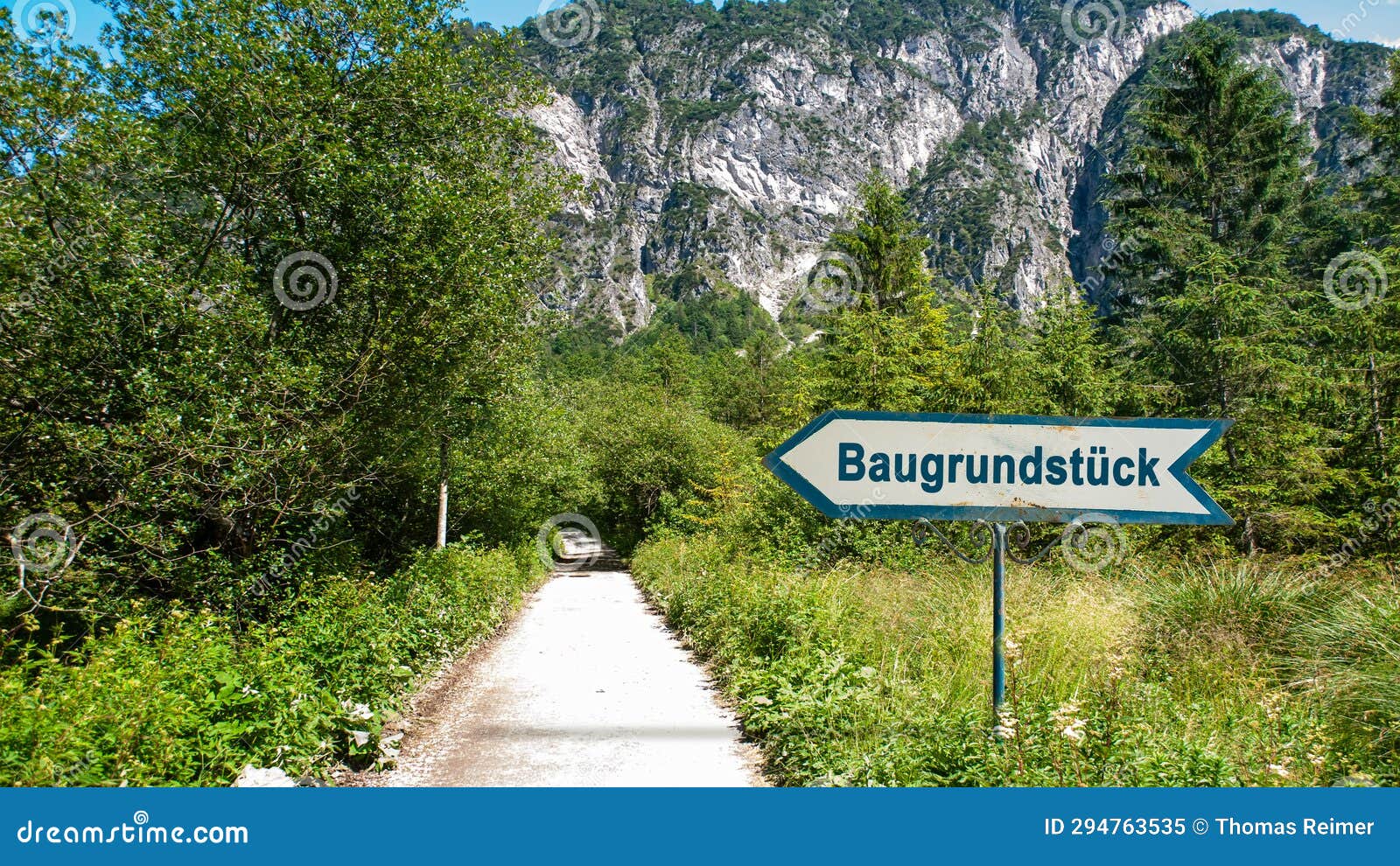 Signposts the Direct Way To Building Plot Stock Image - Image of plot ...
