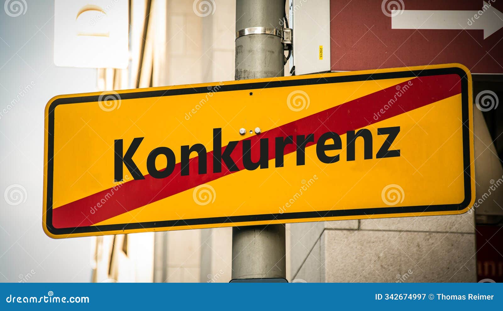 Signposts the Direct Way To Cooperation Versus Competition Stock ...