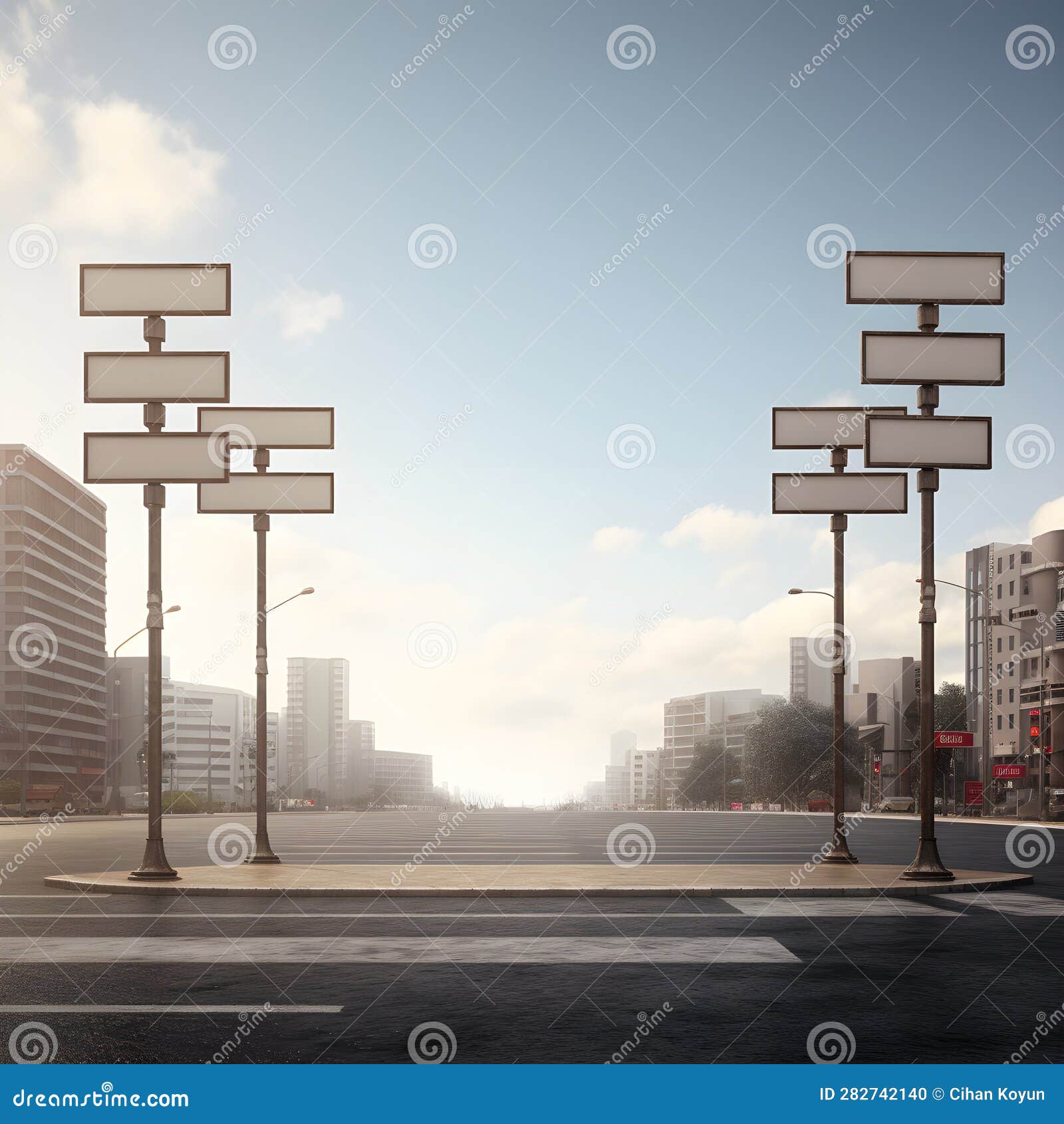 Signposts Indicating Directions at Key Intersections Stock Photo ...