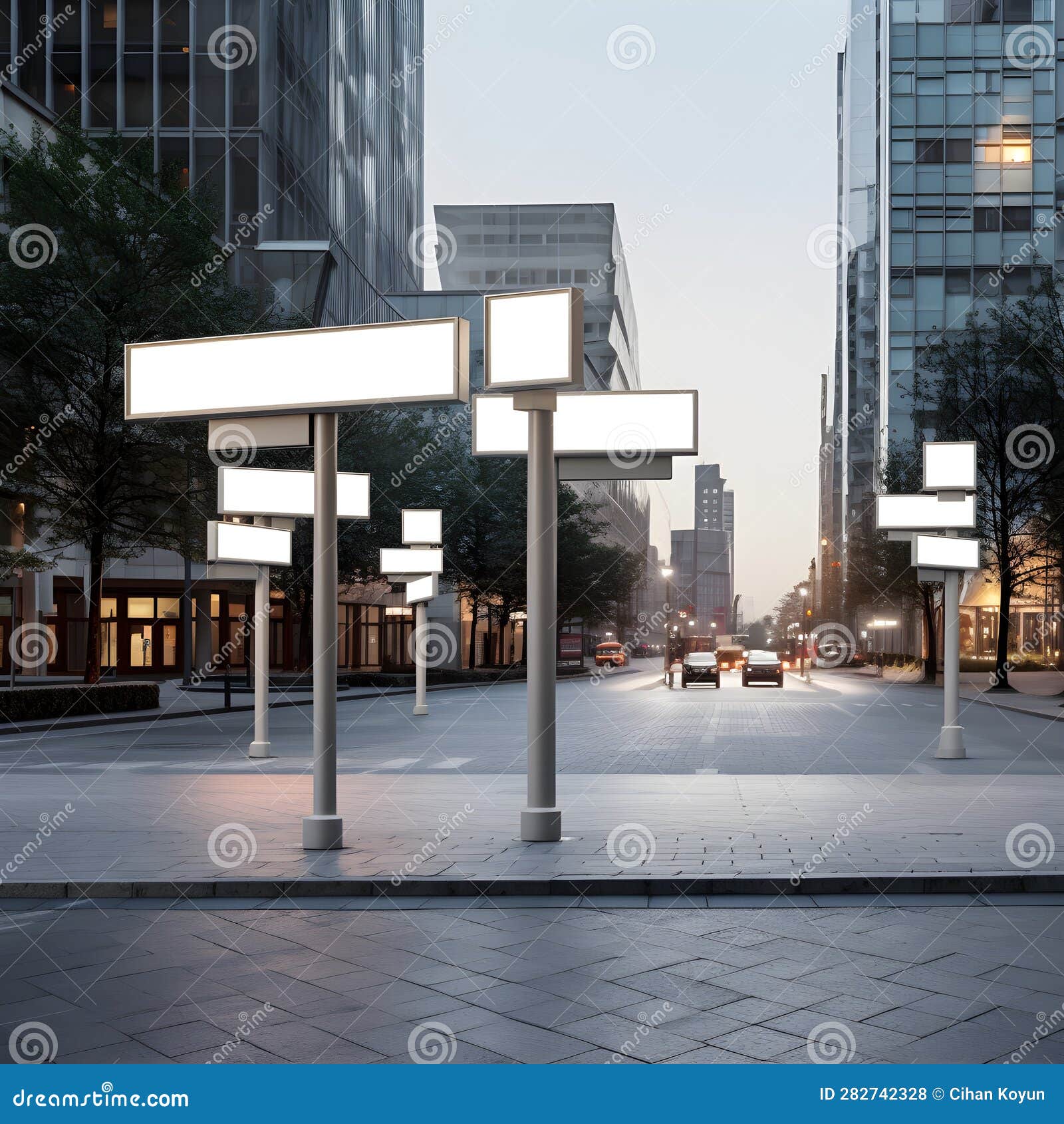 Signposts Indicating Directions at Key Intersections Stock Photo ...