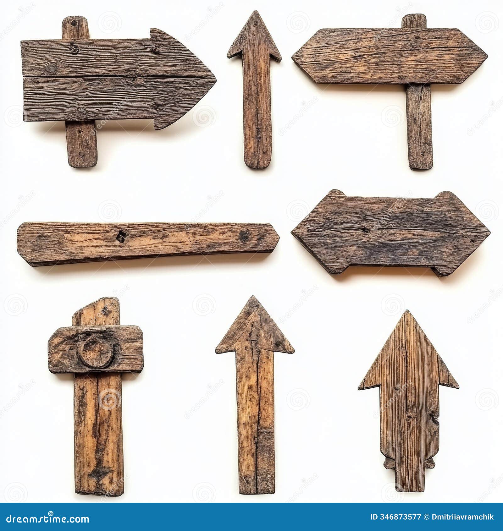 Signposts with Various Arrows Pointing in Different Directions, Made ...