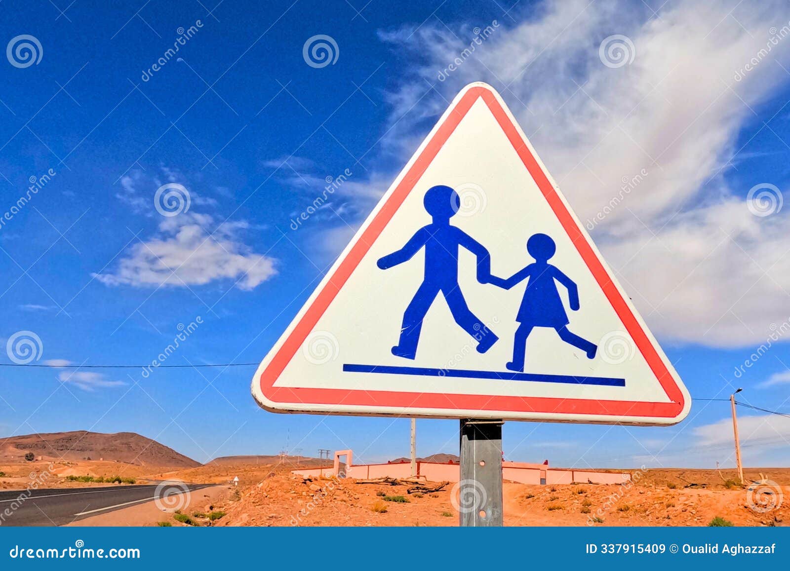School Kids Crossing Warning Sign Stock Image - Image of danger, alert ...
