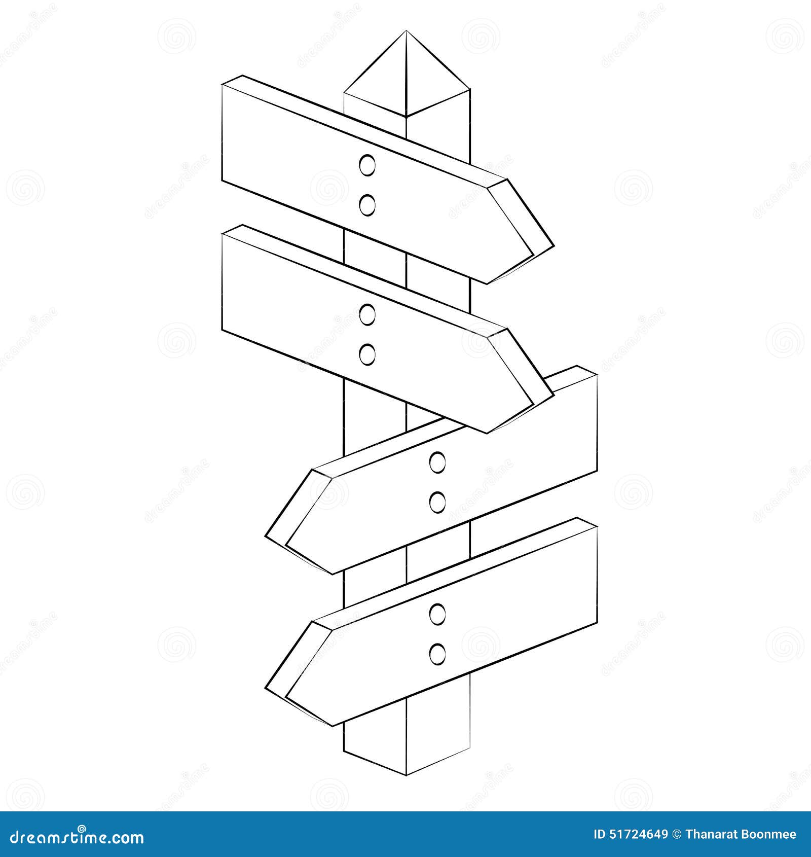 Signs stock vector. Illustration of billboard, road, signboard - 51724649