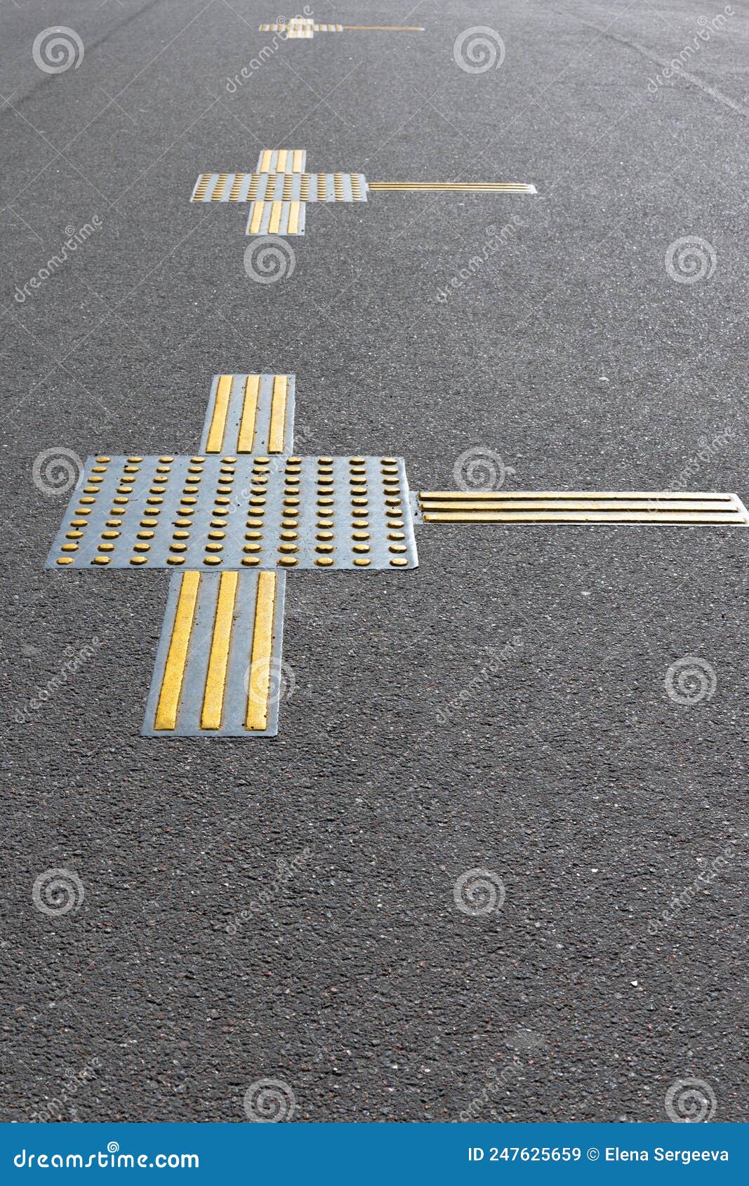 Signs for Blind Passengers at the Station, Accessible Urban Environment ...