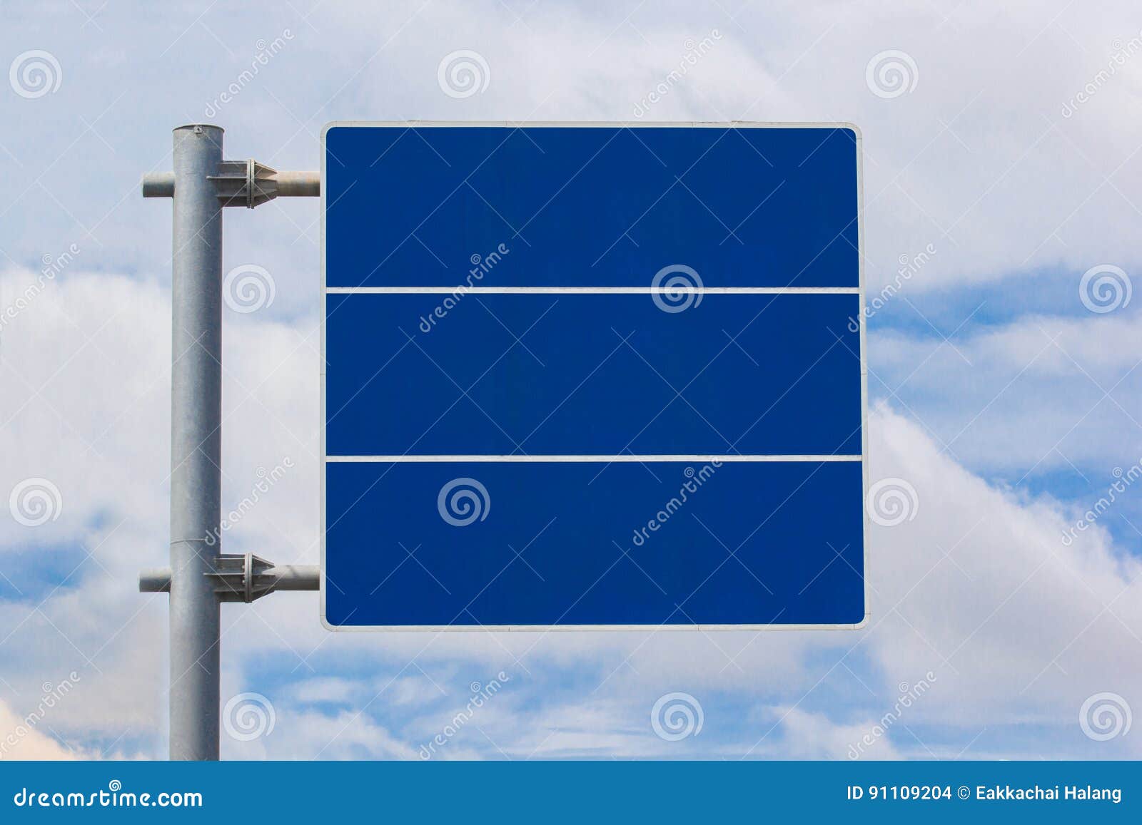 Signs blue blank stock photo. Image of pole, glass, blue - 91109204