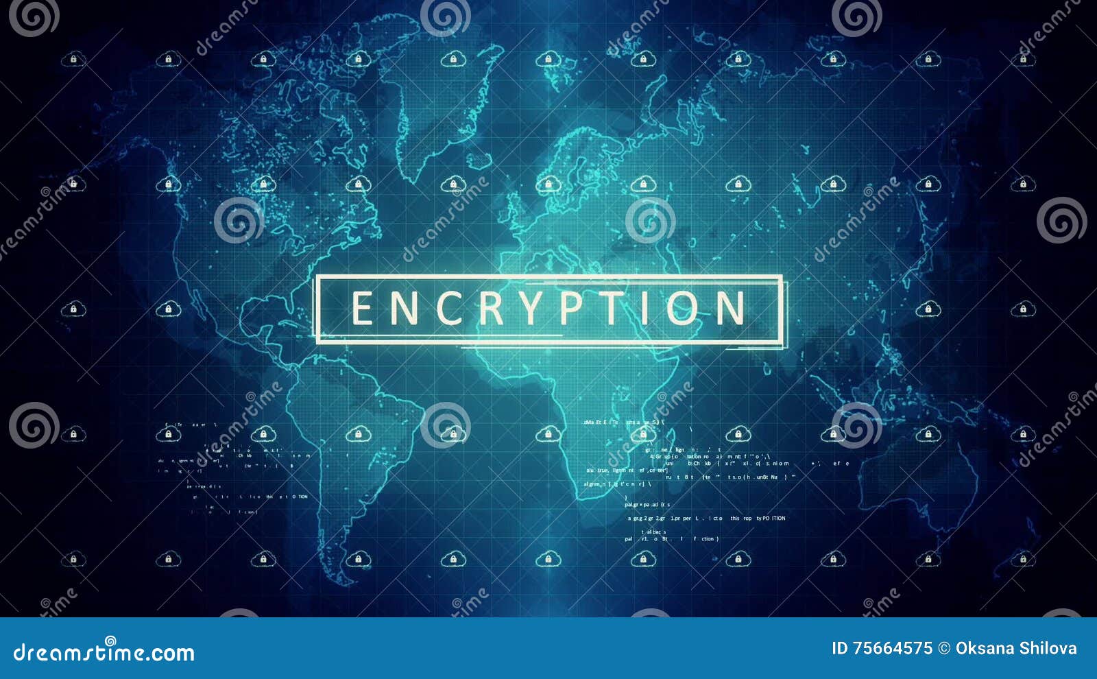 The Signs of Coding on the World Map in a Looped Video. Stock Video ...