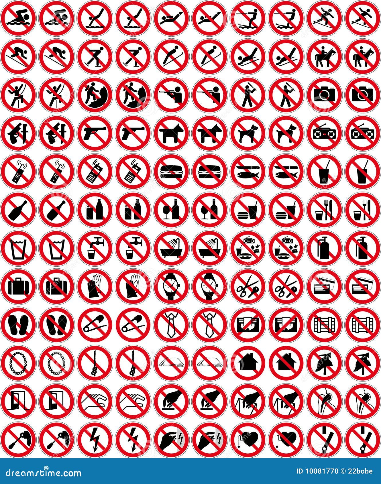 Signs Collection 4 - No Sign (+ Vector) Stock Vector - Illustration of ...