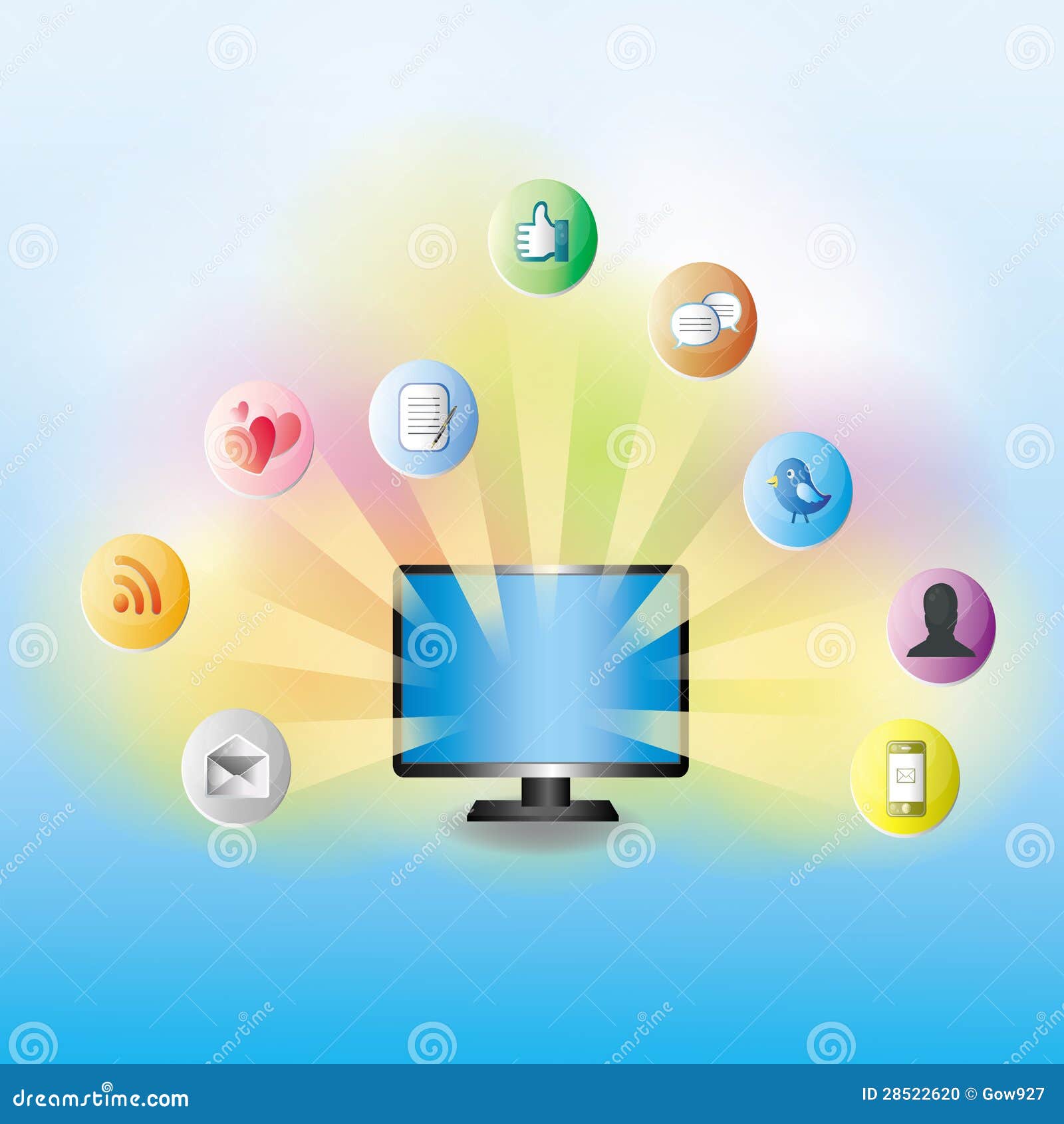 It Signs from the Computer Network Editorial Image - Illustration of ...