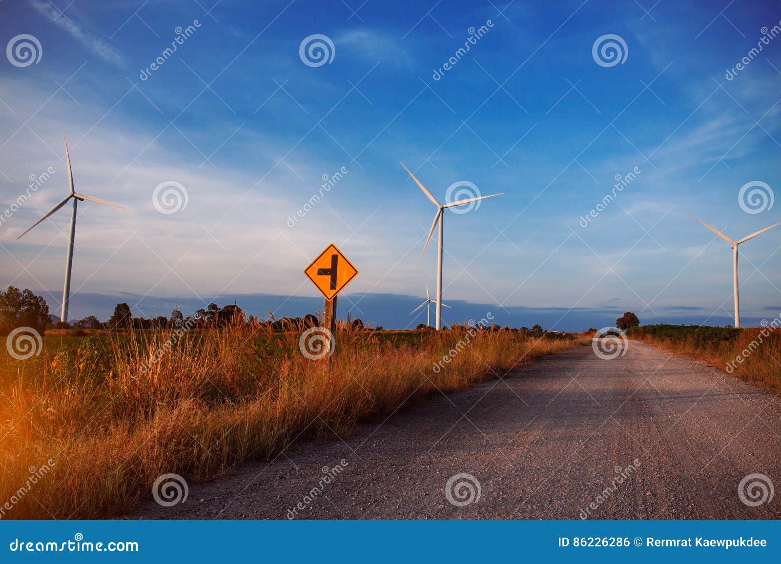 Signs on a country road. stock photo. Image of countryside - 86226286