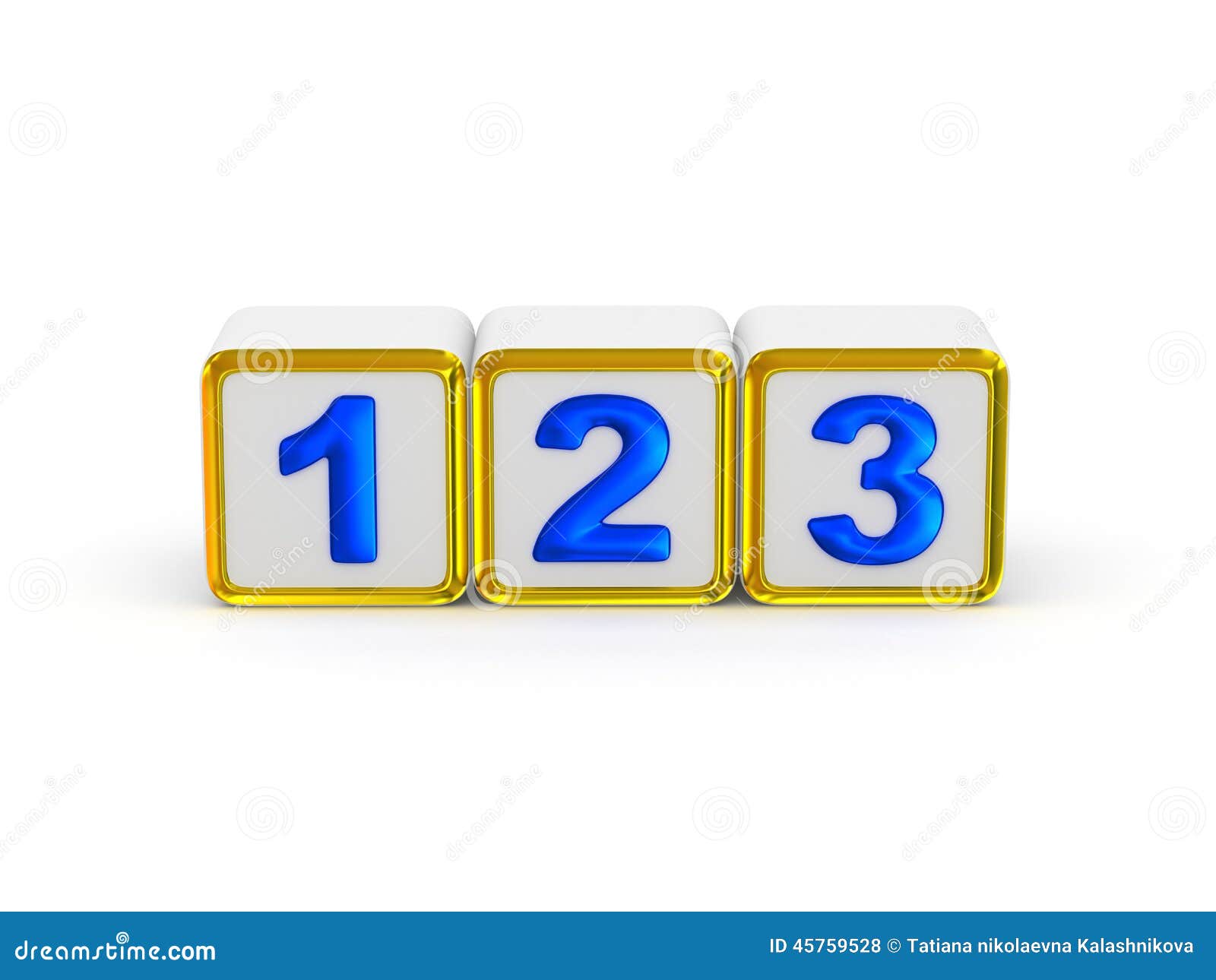 1 2 3 signs. stock illustration. Illustration of beautiful - 45759528