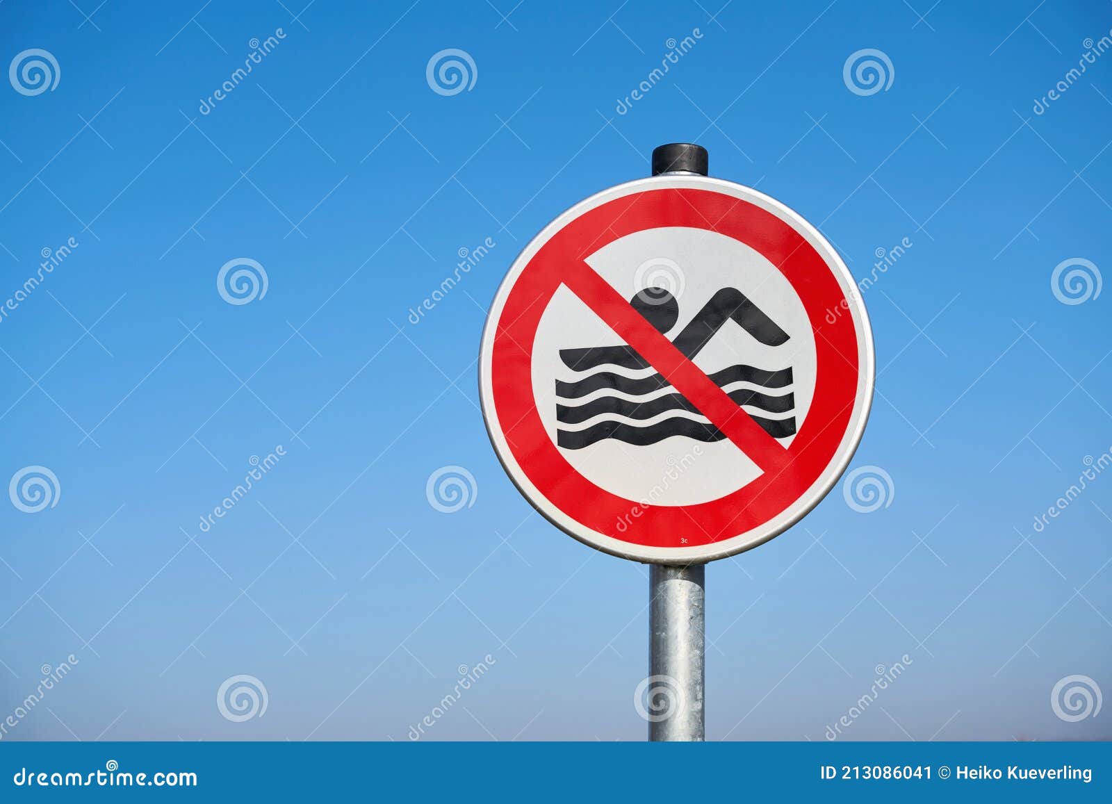 Signs Erected at the End of the Bathing Season in Germany Stating that ...