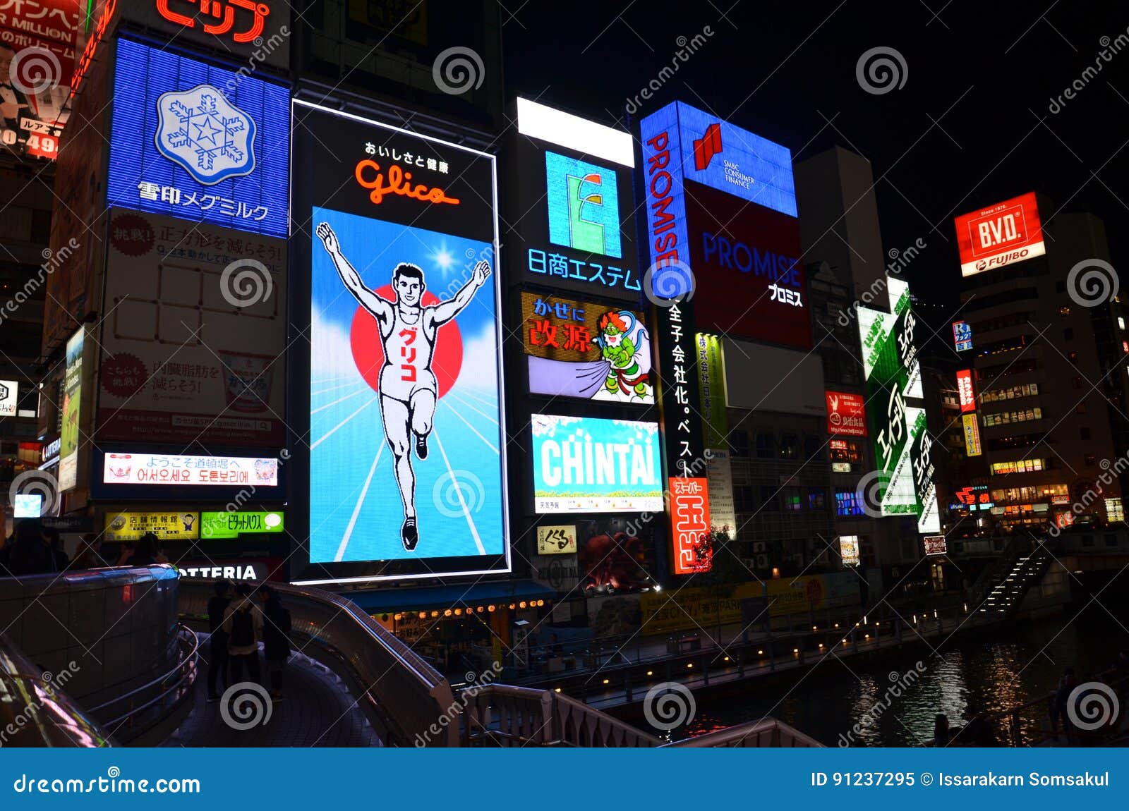Signs Glico Version 6 of the Dotonbori Editorial Image - Image of glico ...