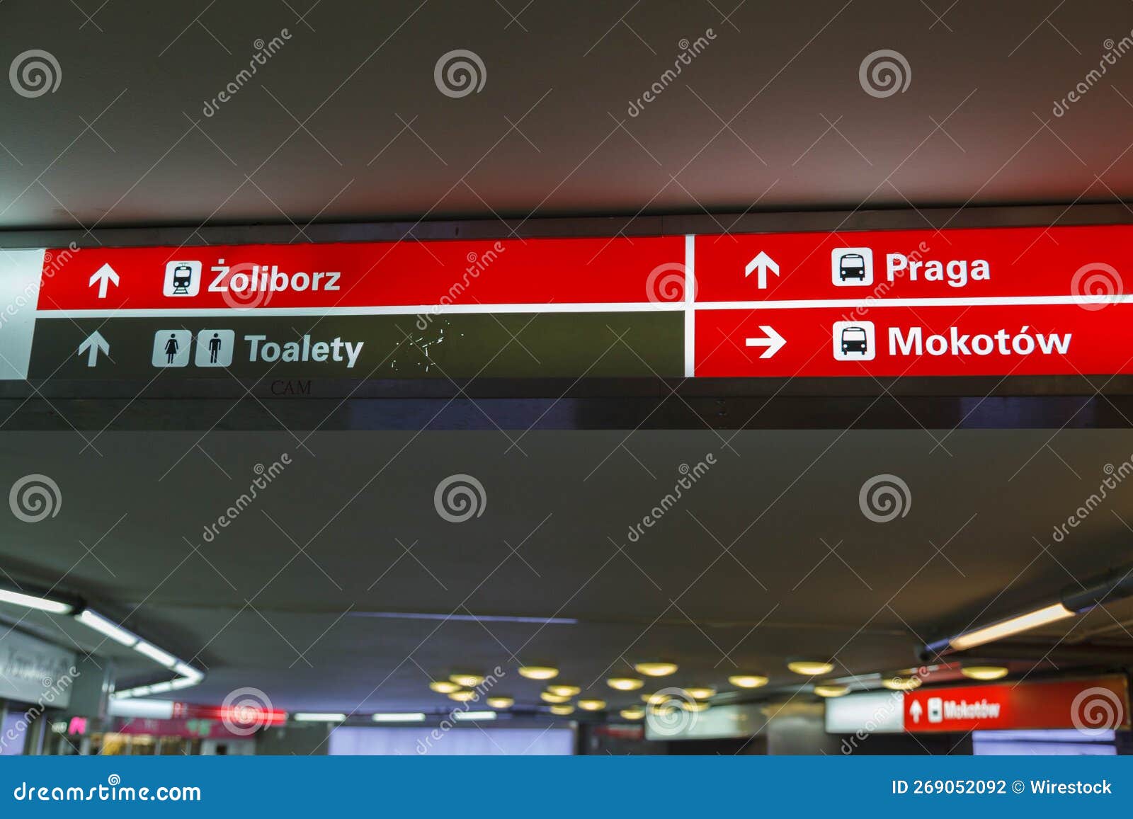 Signs Inside the Metro of Warsaw, Poland Editorial Photography - Image ...