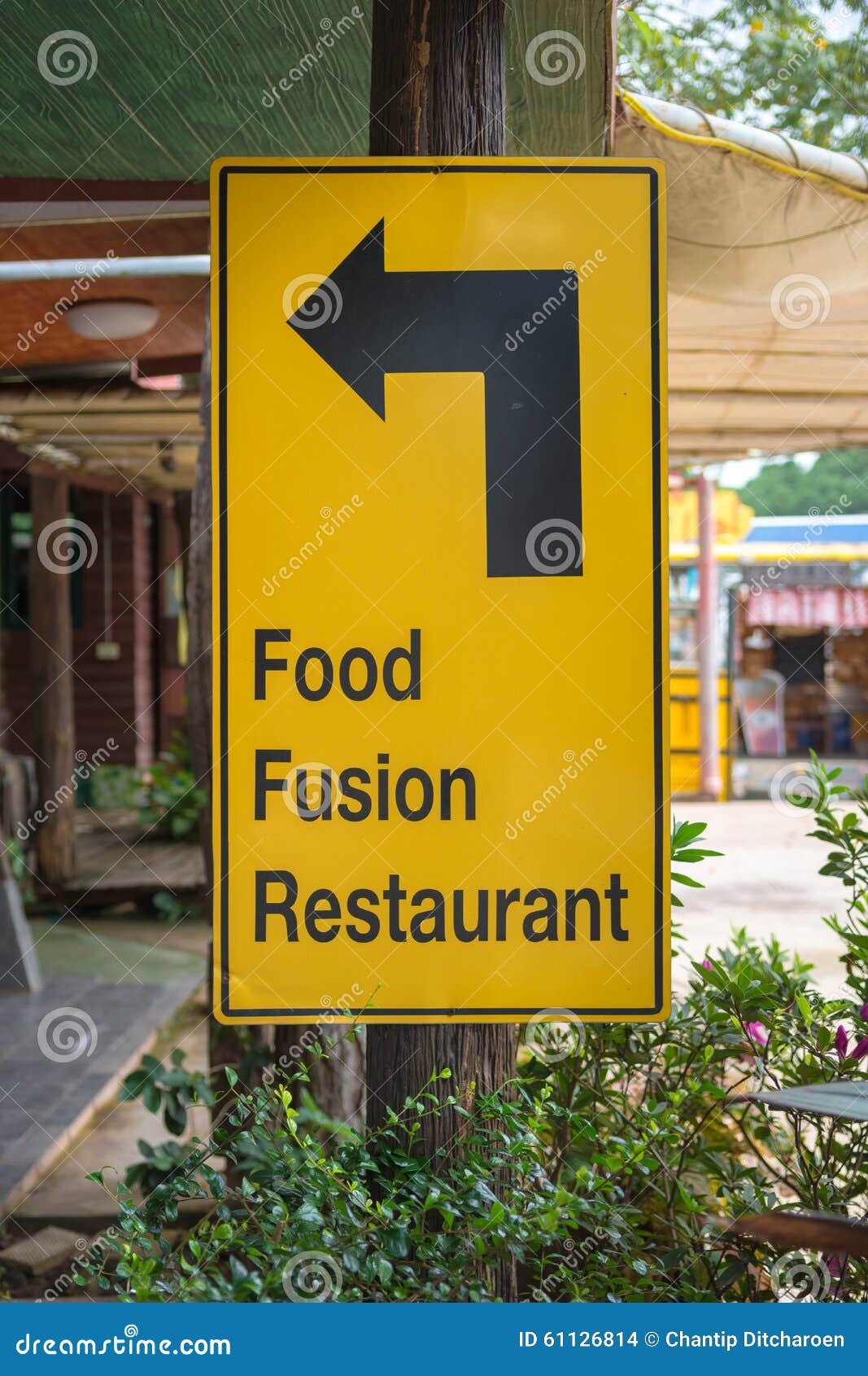 Signs left turn stock photo. Image of outside, restaurant - 61126814