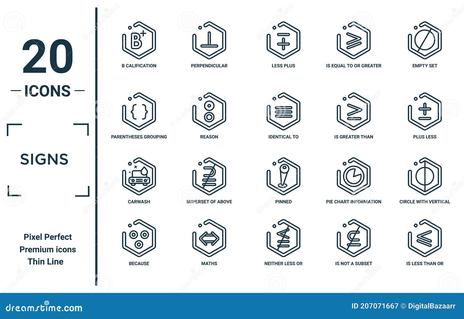 Neither Less Or Exactly Equal Icon On White Background. Simple Element ...