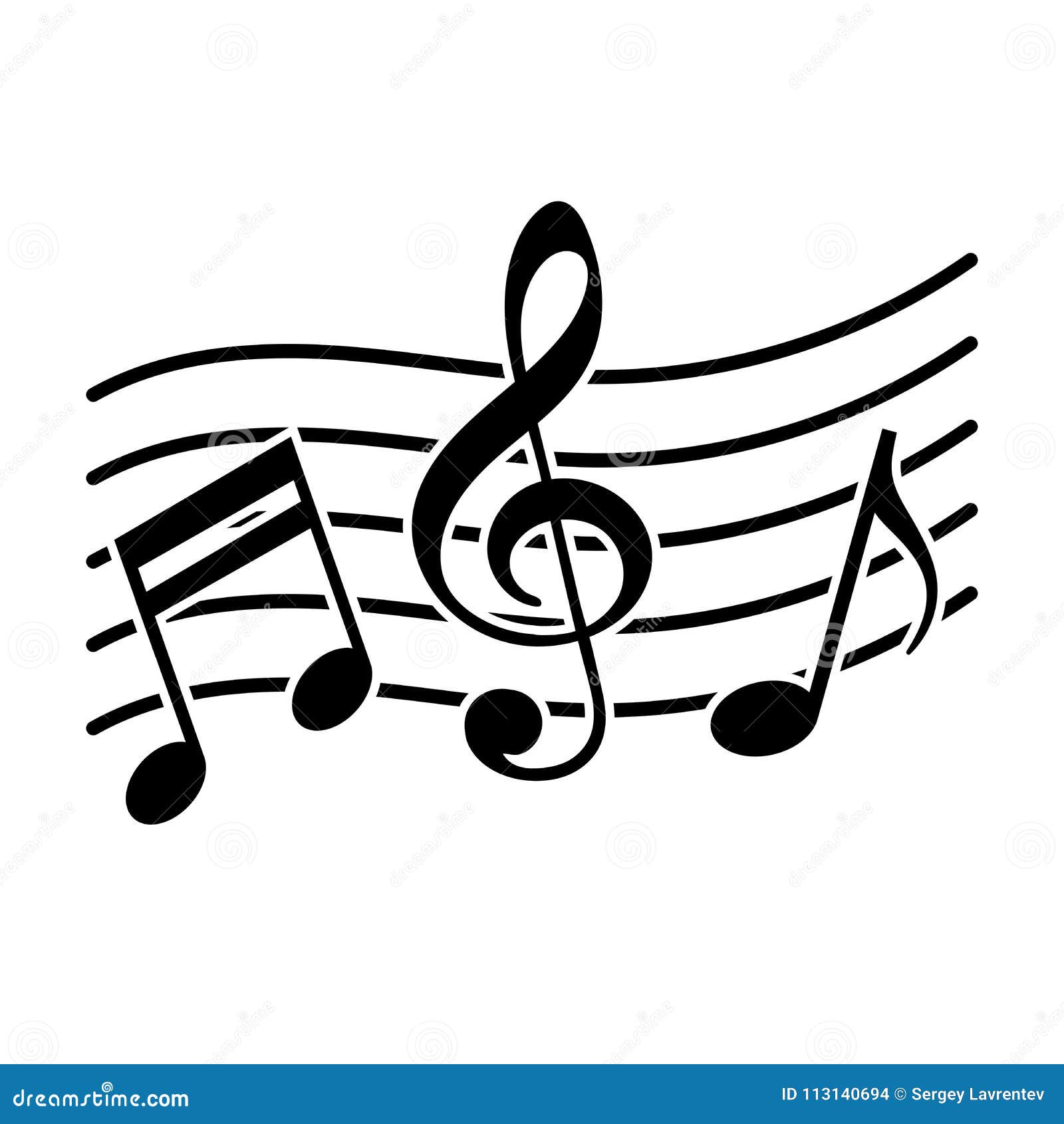 Signs of a Musical Notation Stock Vector - Illustration of element ...