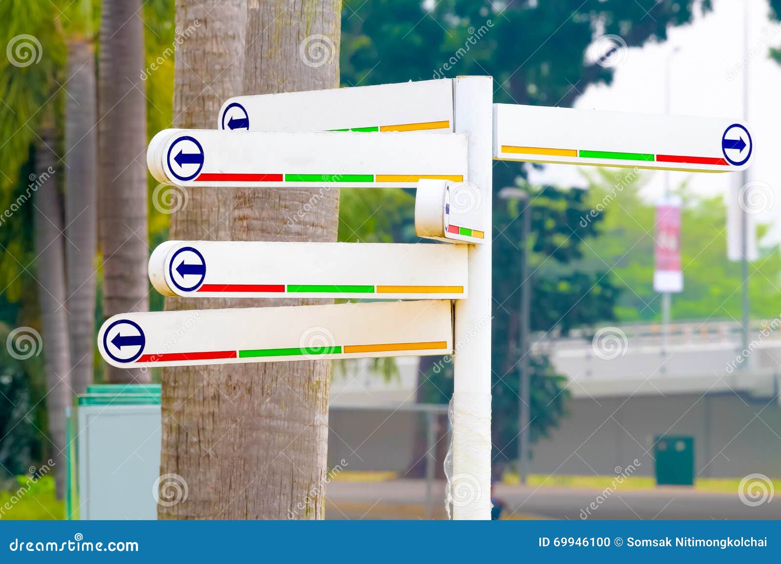 Signs near the road stock photo. Image of landmark, strategy - 69946100