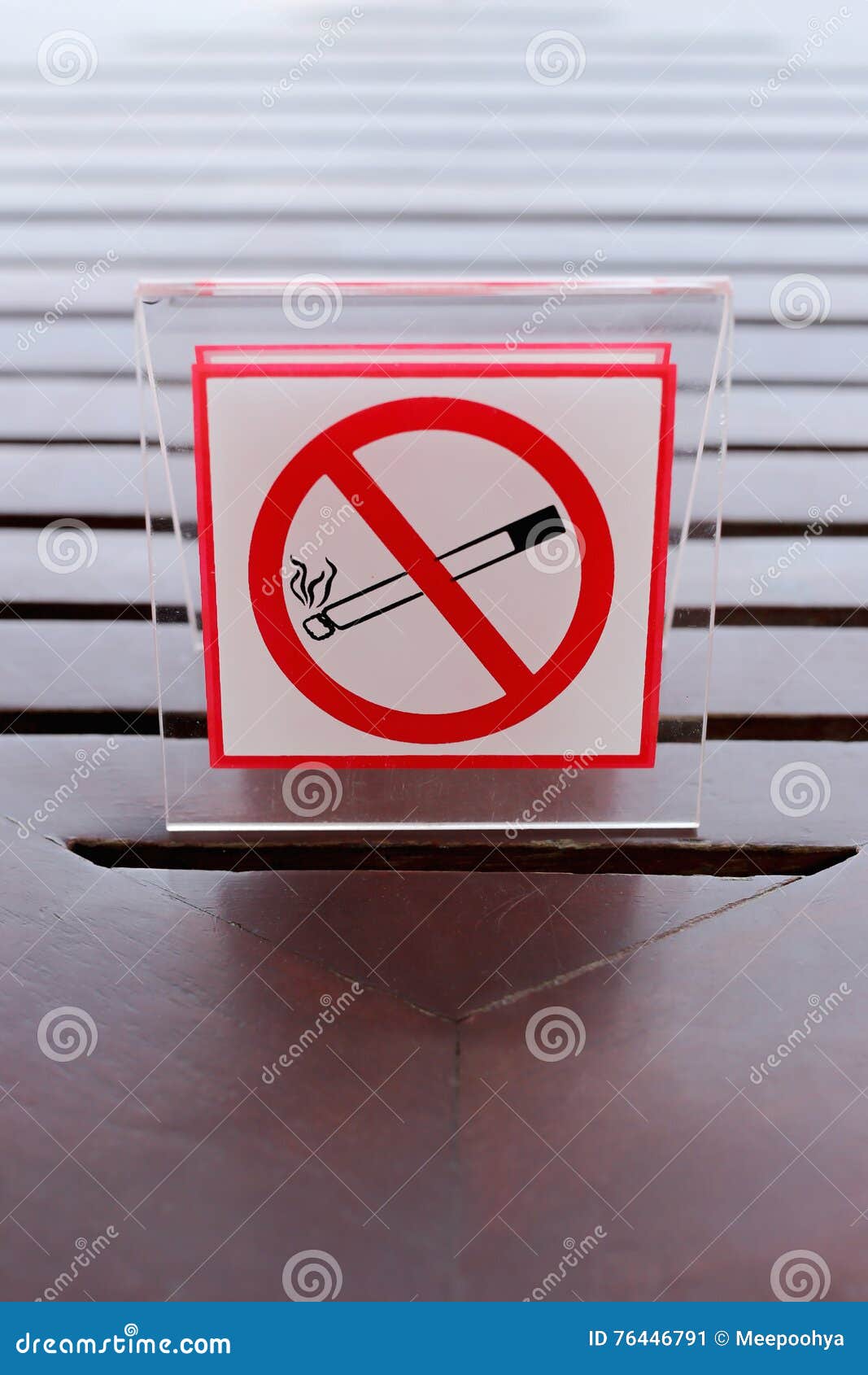 Signs of No Smoking on the Table. Stock Image - Image of pictogram ...