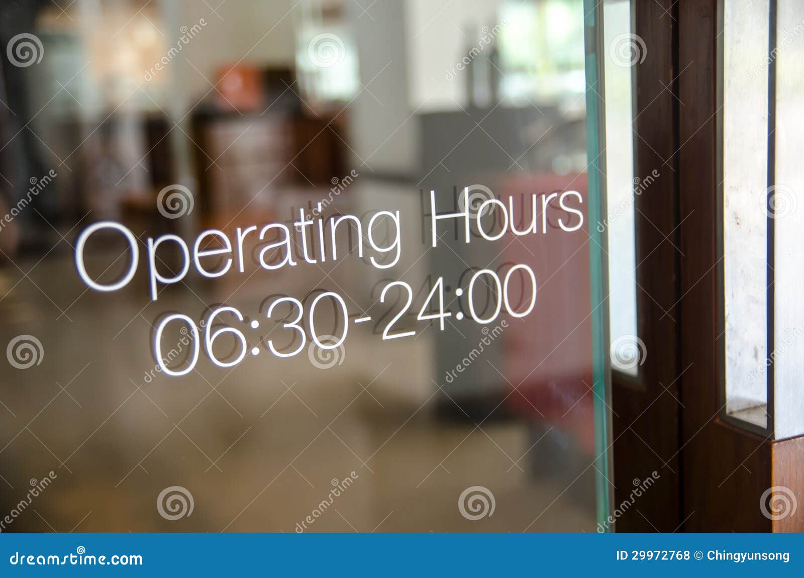 Opening hours sign stock photo. Image of public, advertisement - 29972768
