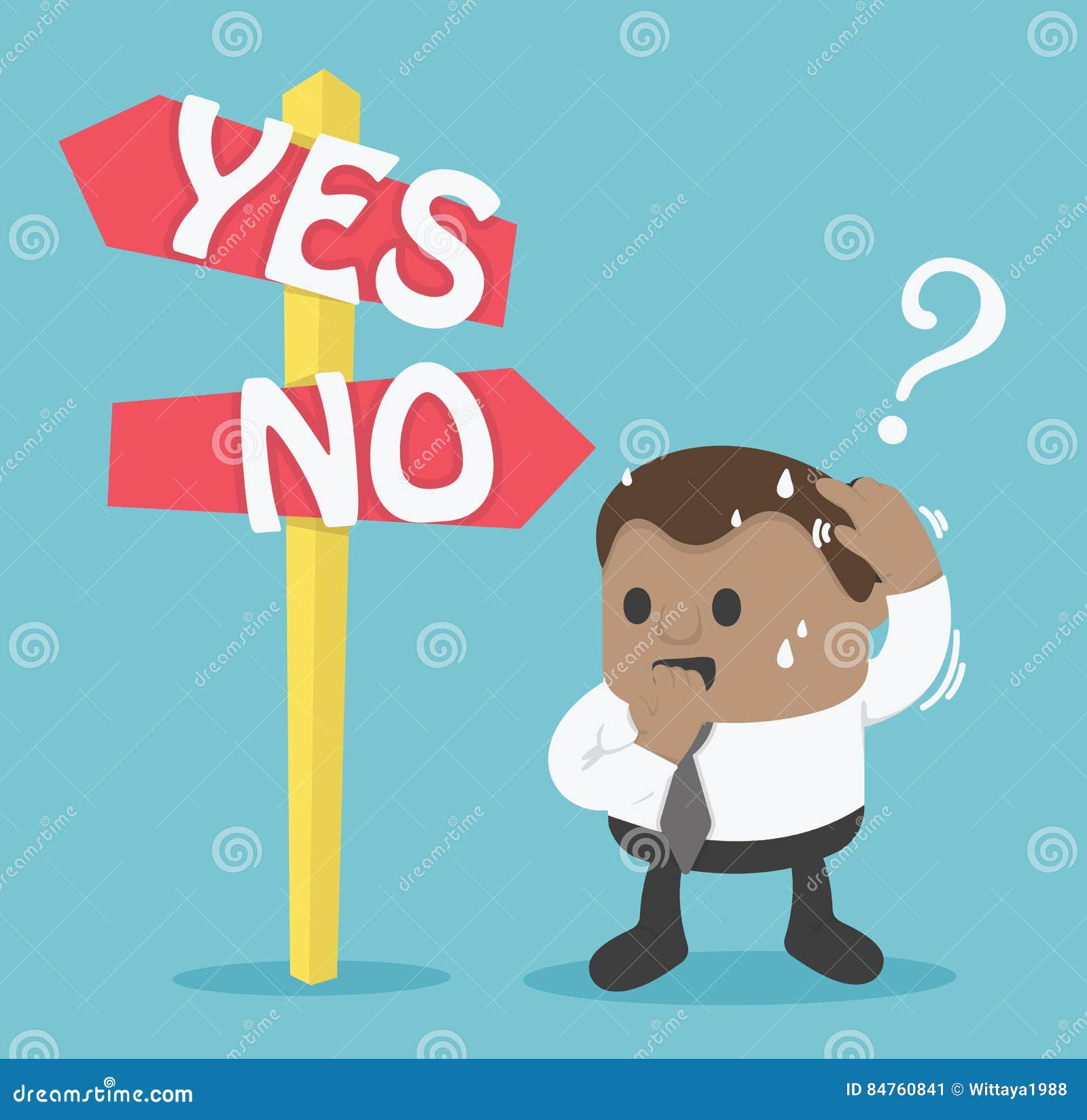 Signs Option yes or no stock vector. Illustration of background - 84760841